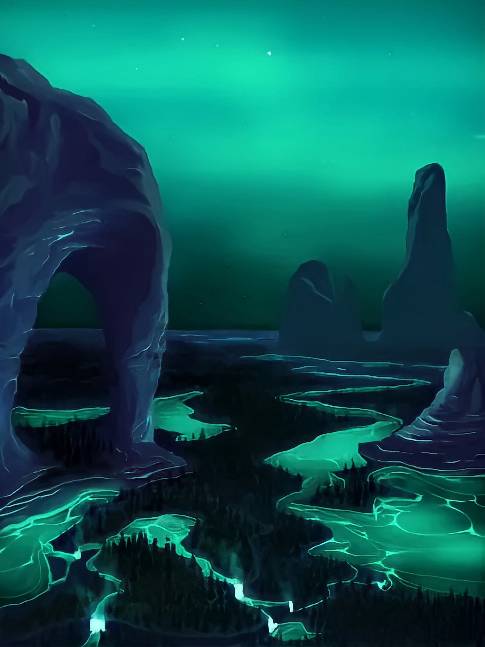 ArtStation - THE GLOWING STREAM