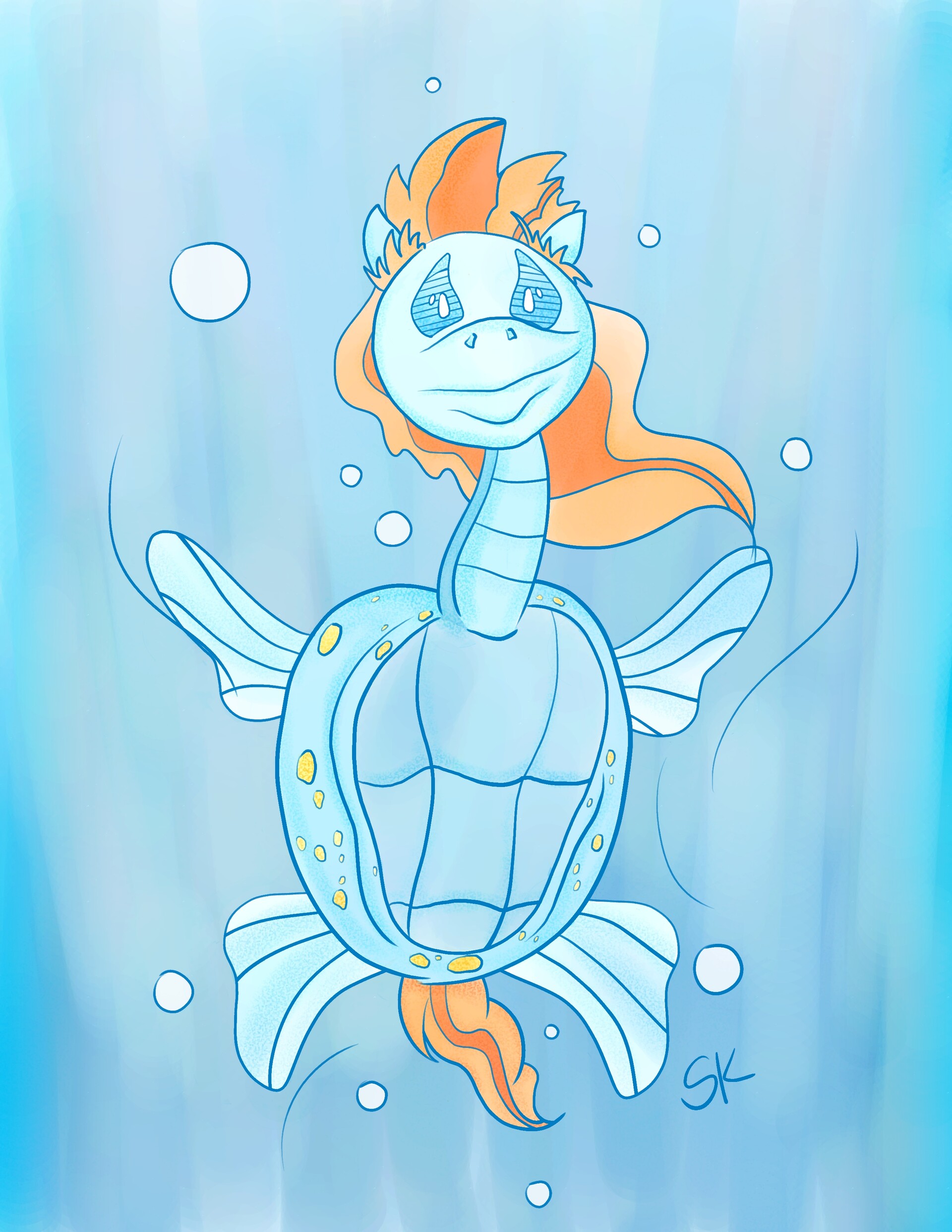 Summer Key - Underwater Creature | Digital Art