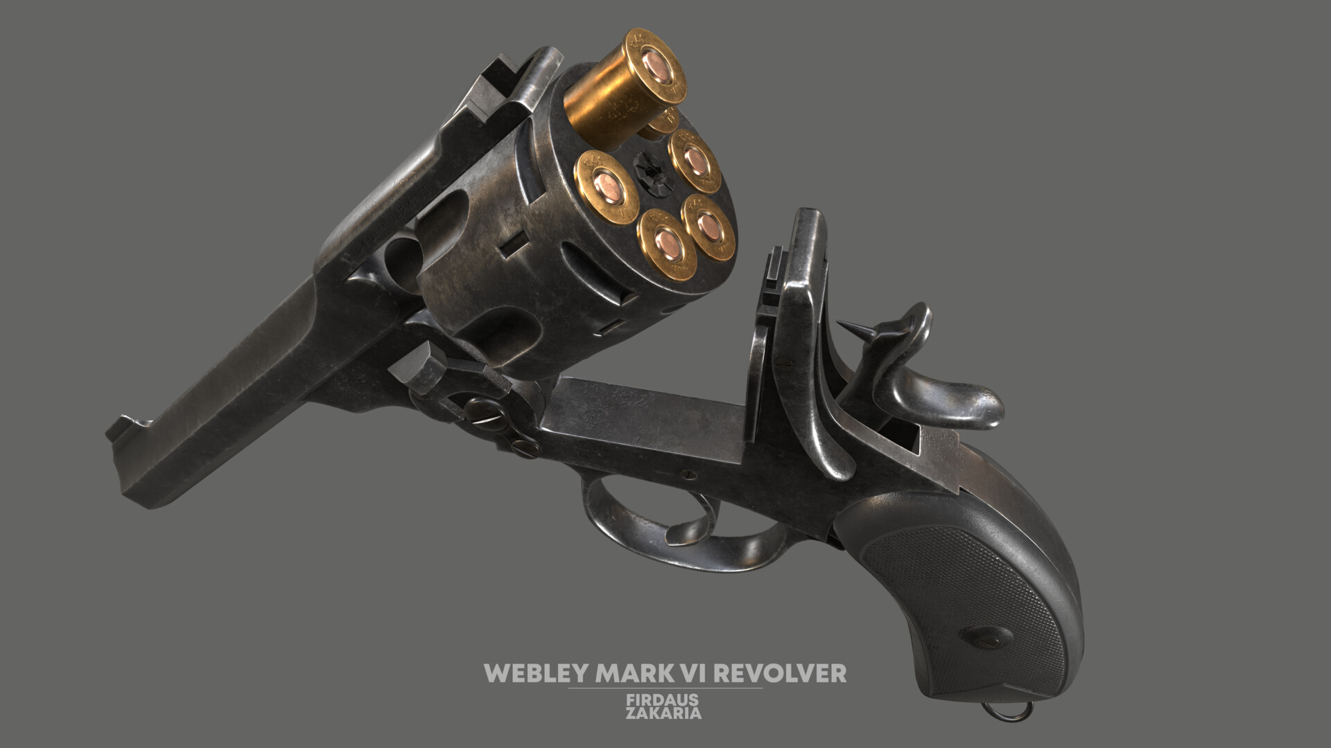 ArtStation - Webley Mark IV Revolver