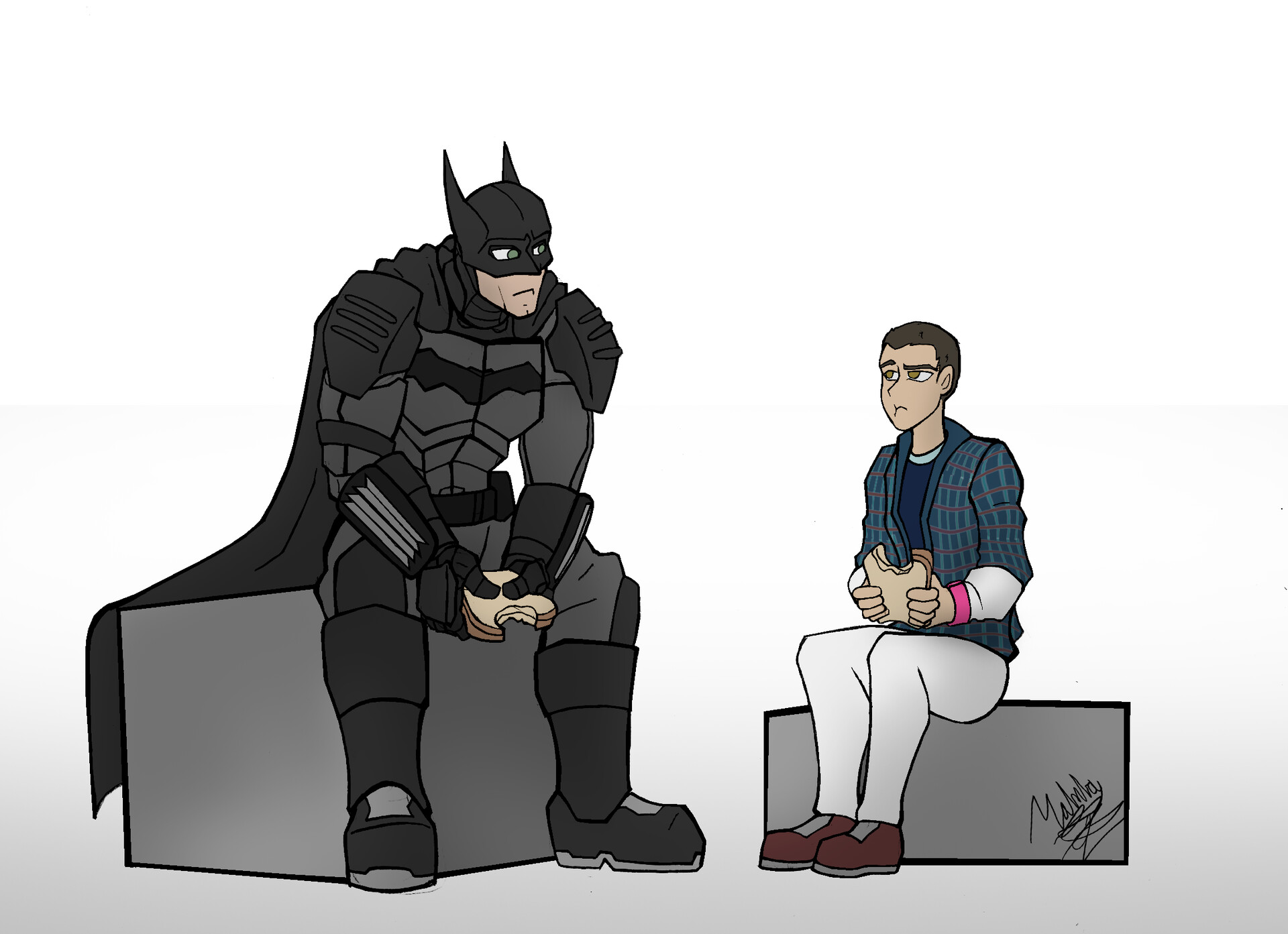 ArtStation - Stranger Things and Batman are the best movie and series ...