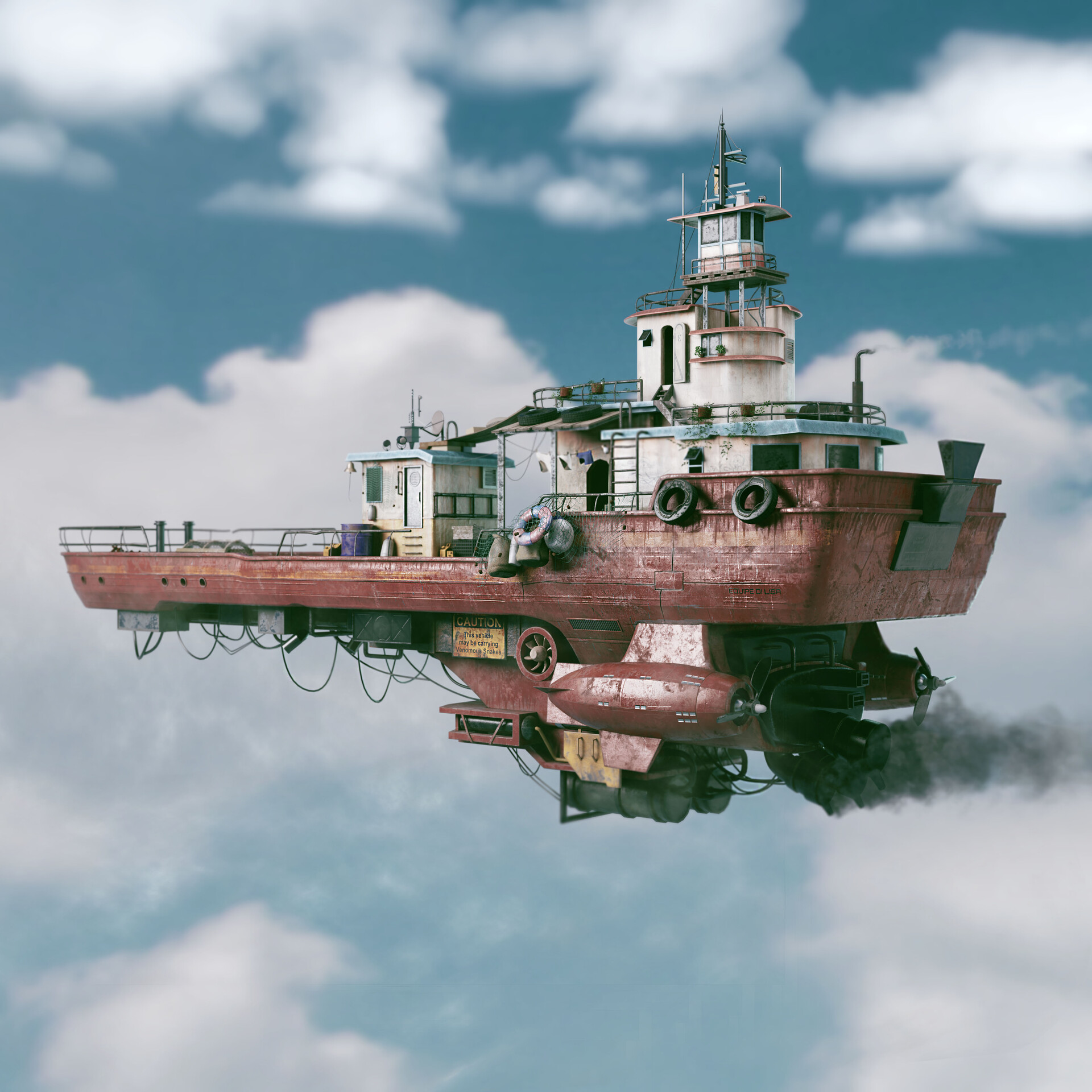 ArtStation - Steampunk Ship