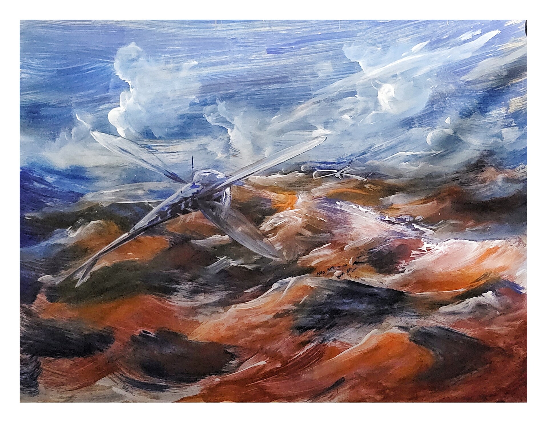 ArtStation - DUNE First trip on Ornithopter. Traditional landscape ...