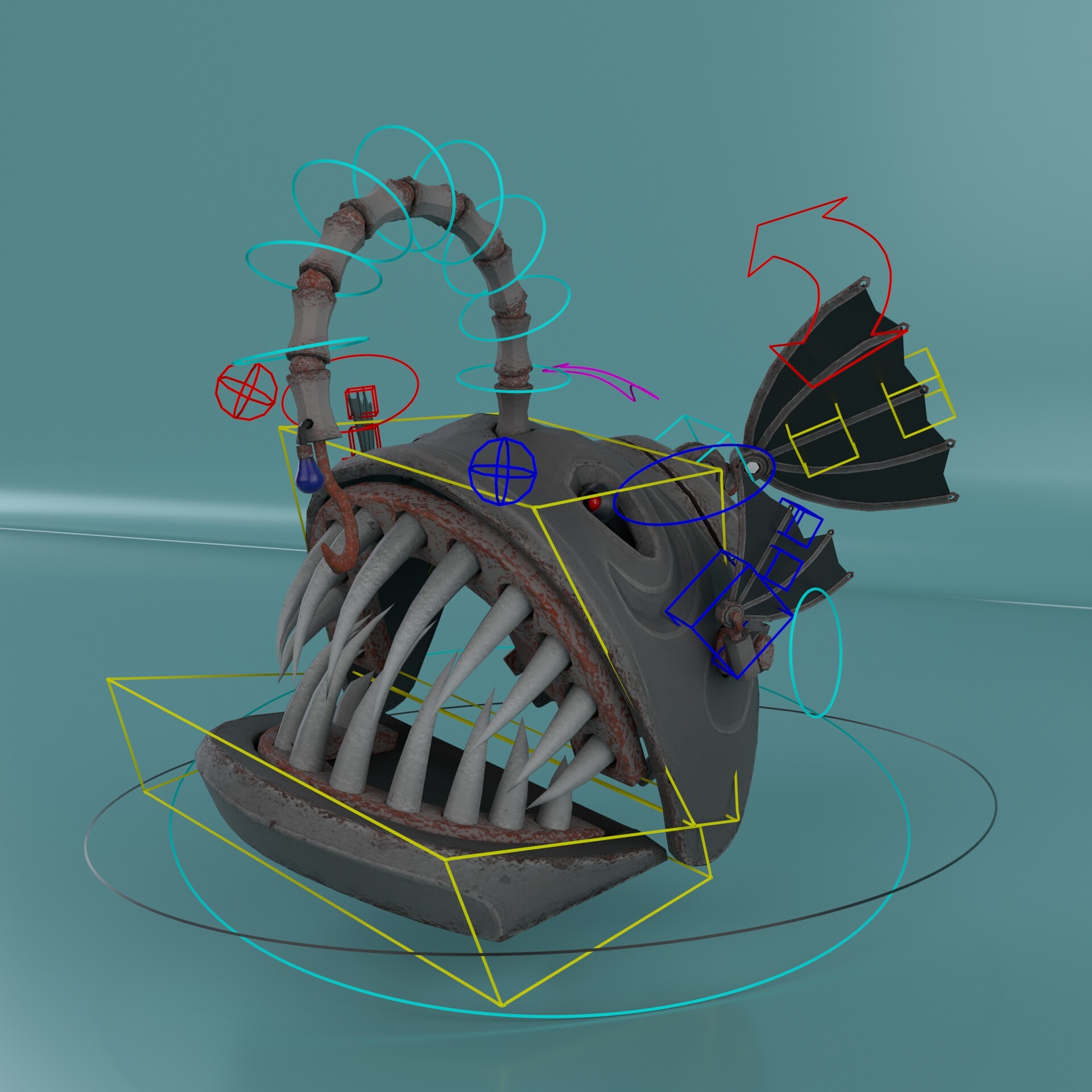 ArtStation - Robot Lantern Fish