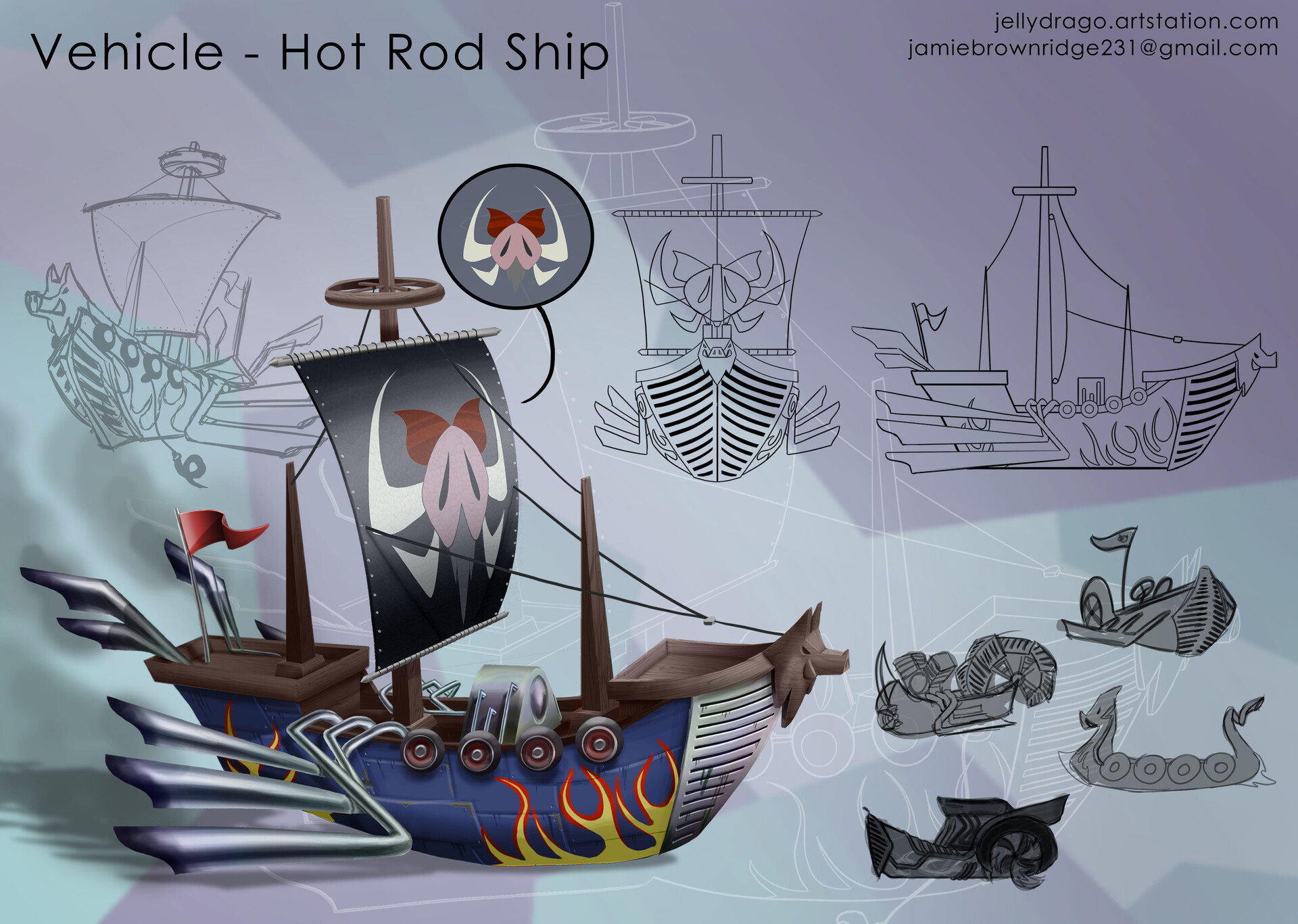 Jamie Brownridge - Vehicle Design - Hot Rod Ship