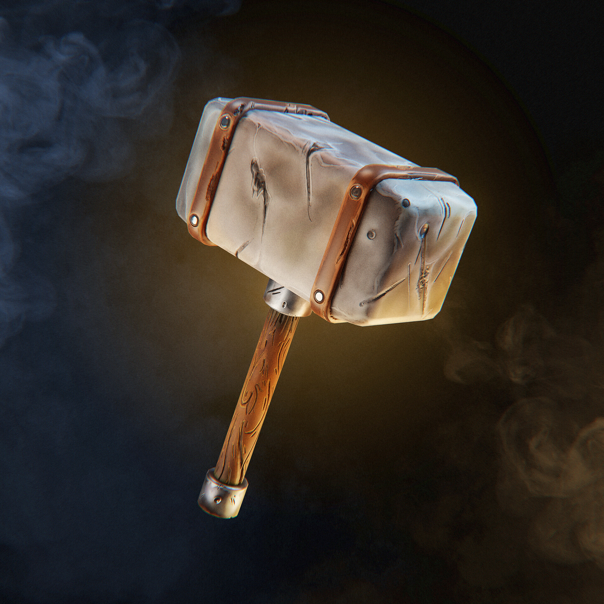 ArtStation - One-handed Hammer (game-ready)