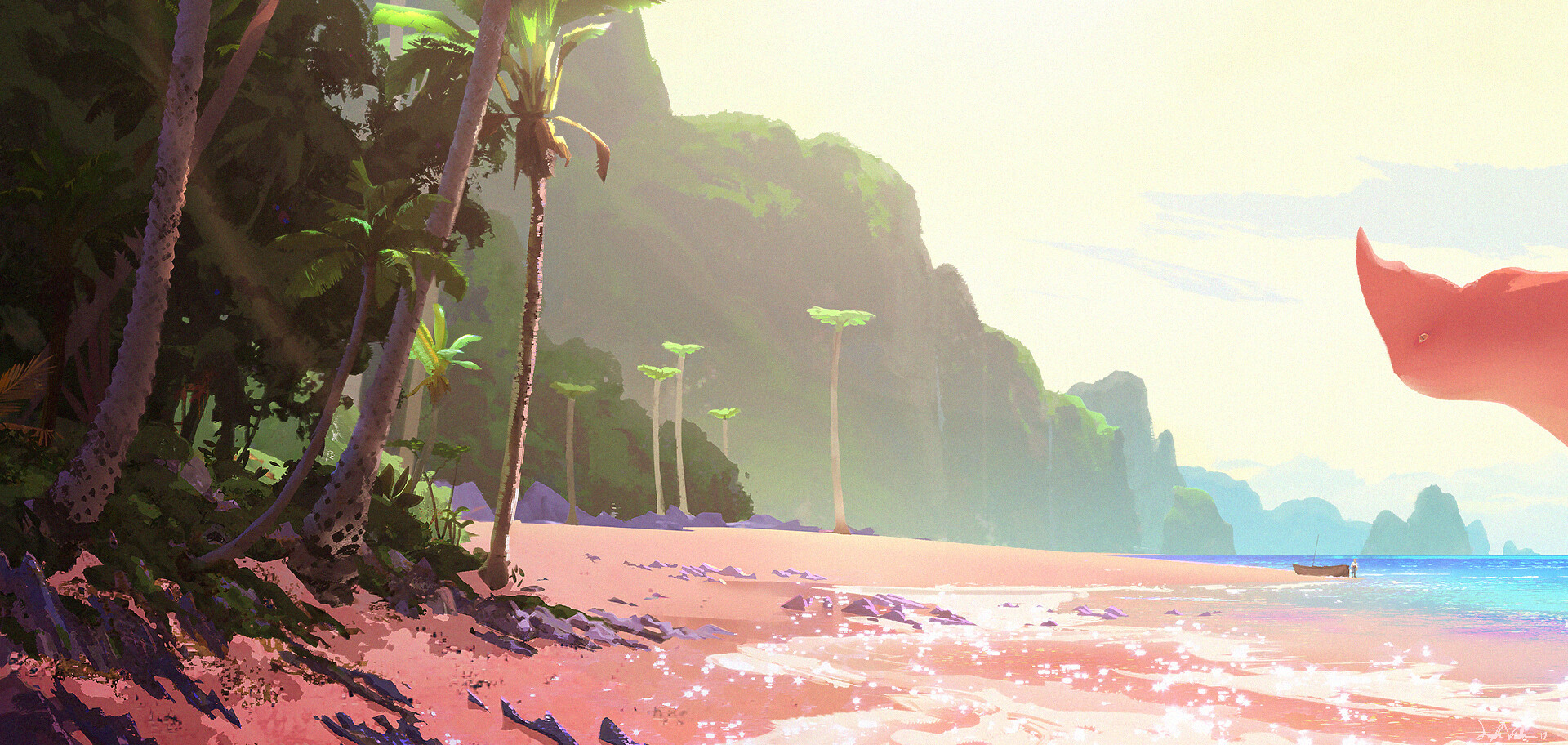 ArtStation - Monster island beach - Netflix Animation's "The Sea Beast"