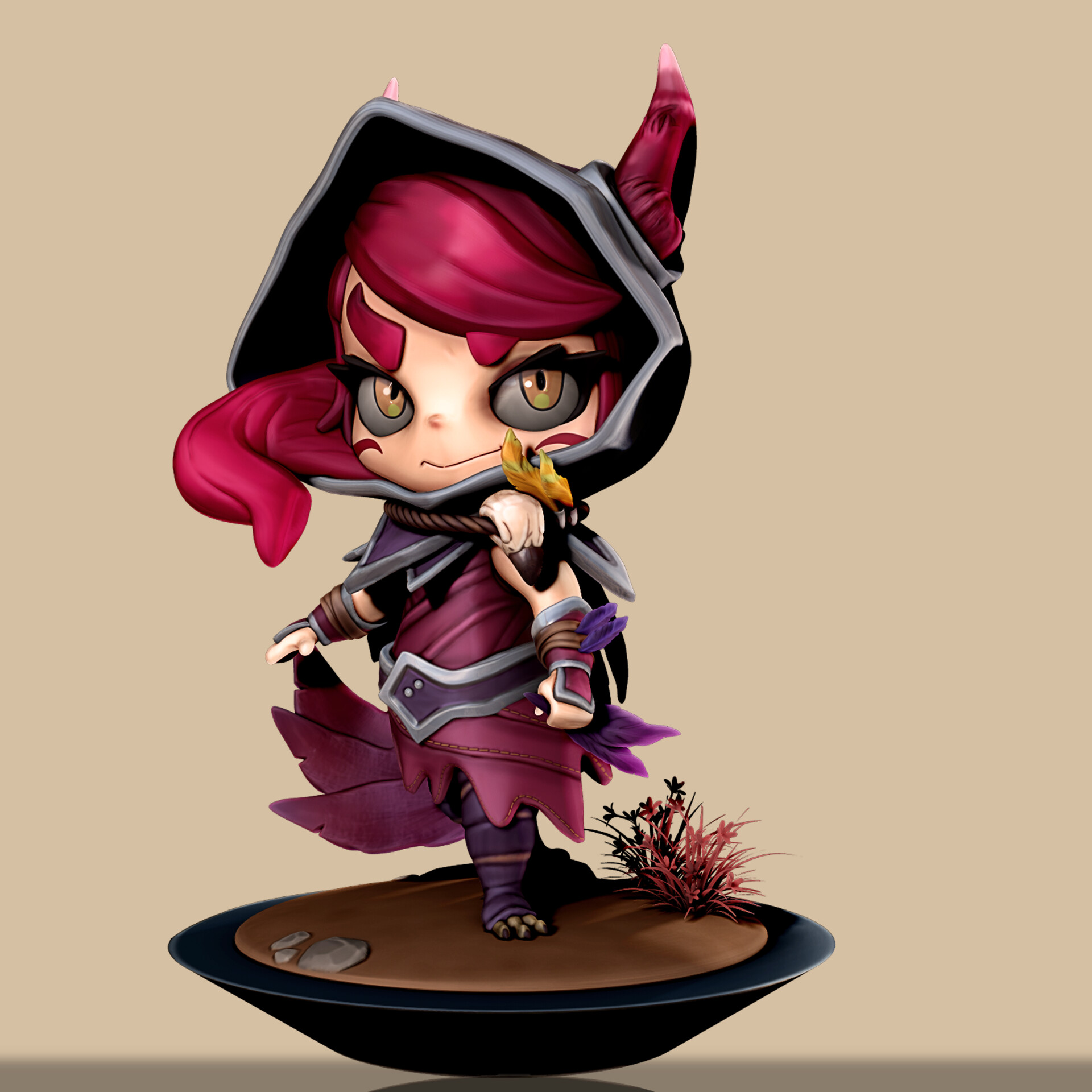 ArtStation - Xayah Chibi