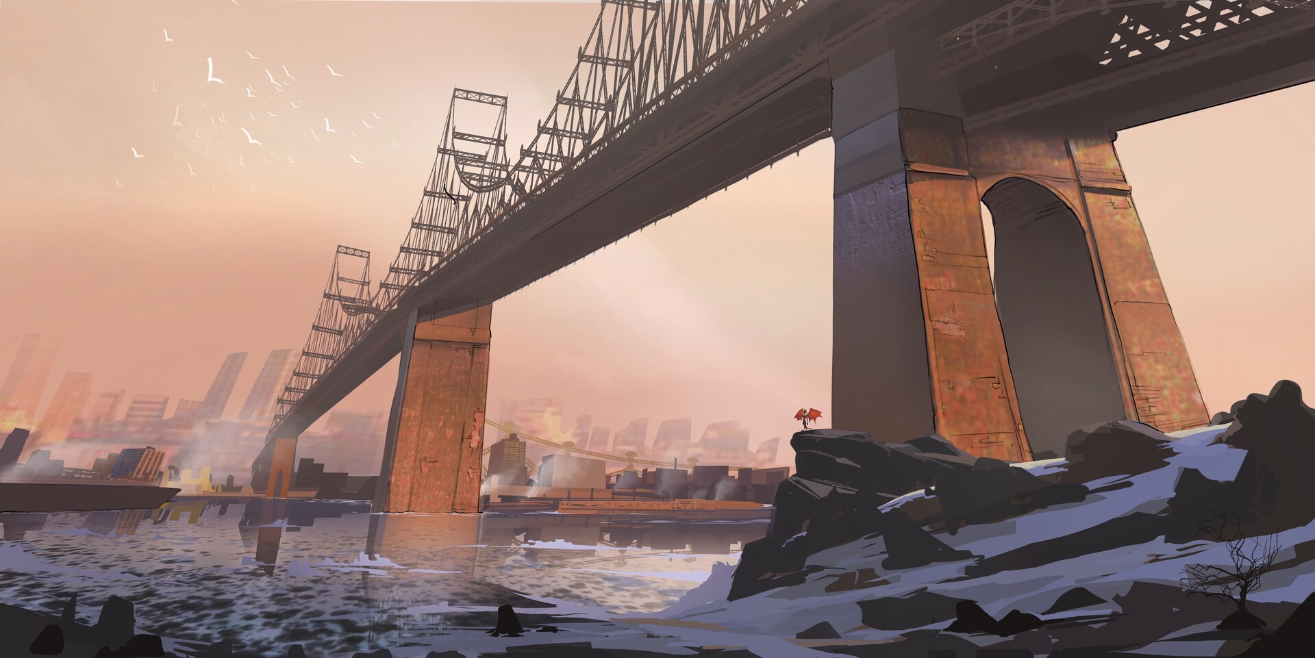 ArtStation - Montreal Bridge