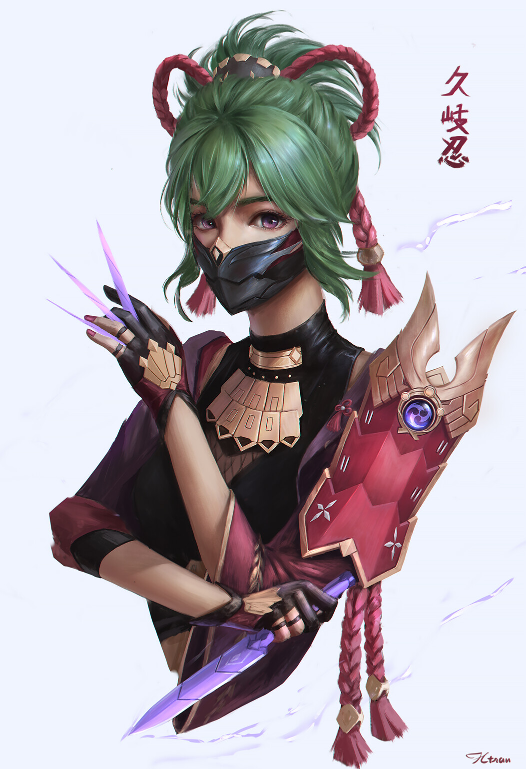 ArtStation - Kuki Shinobu from Genshin impact