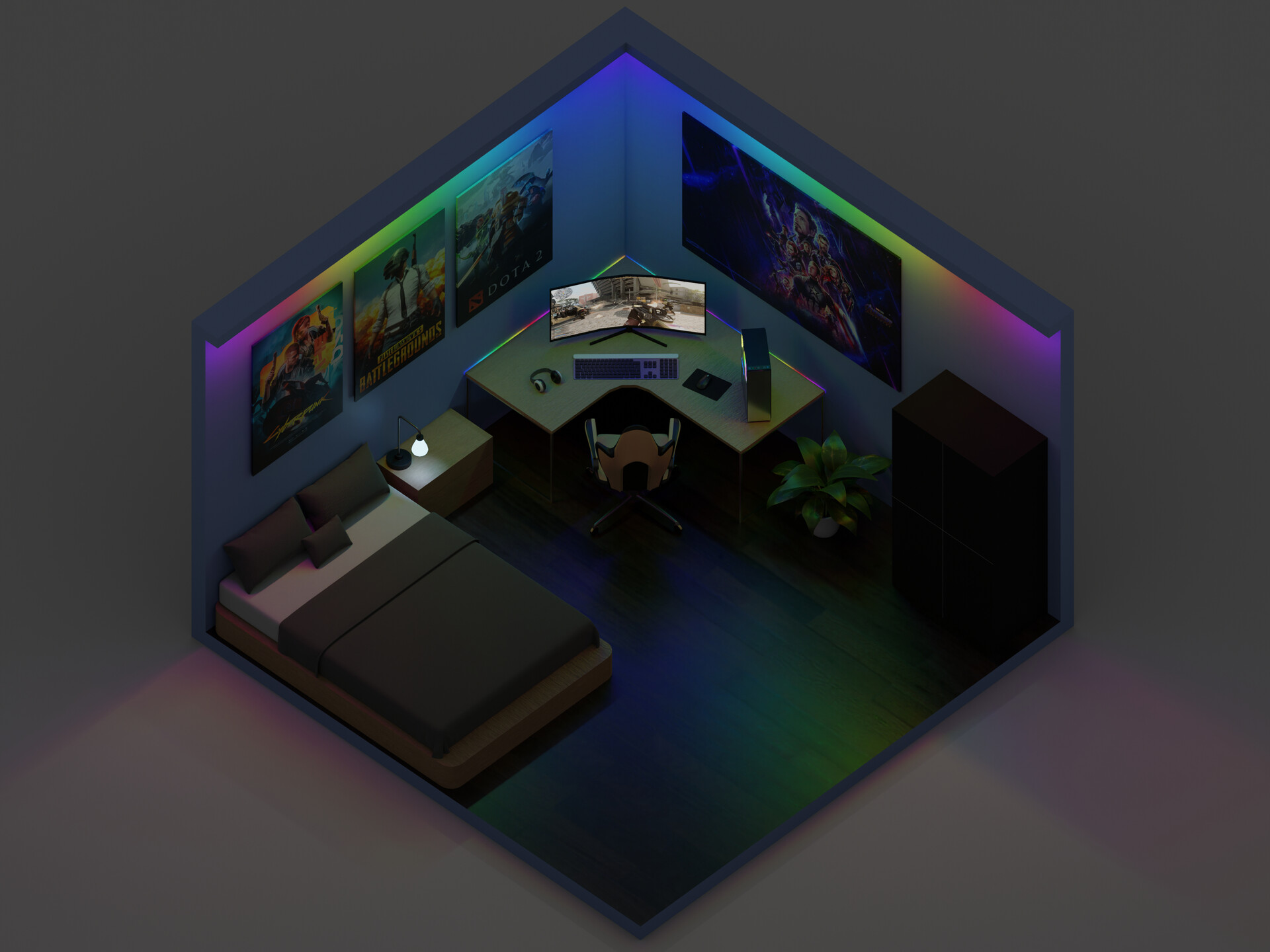 Kishan Jariwala - Isometric Rooms