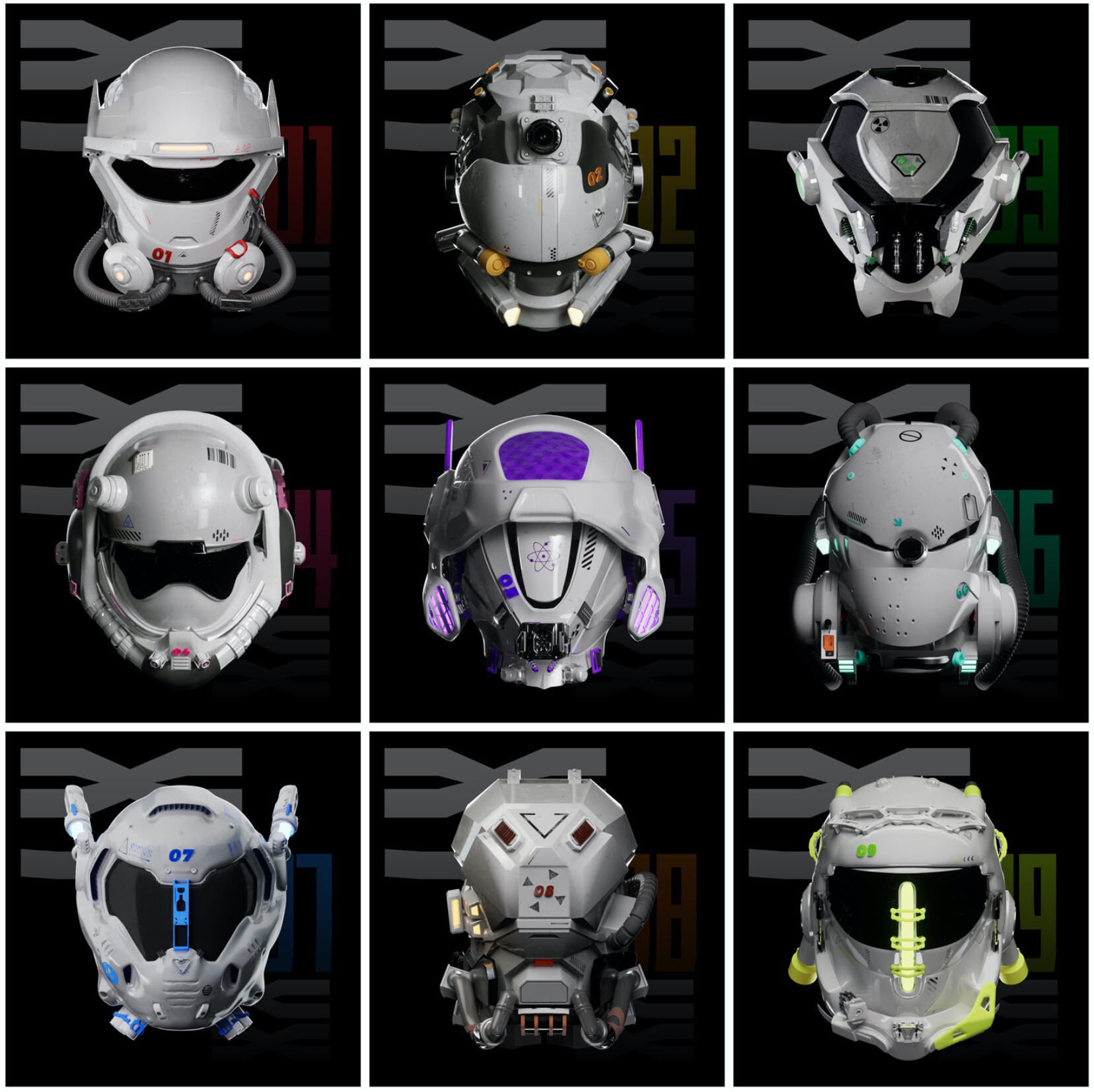 ArtStation - 3D model----masks