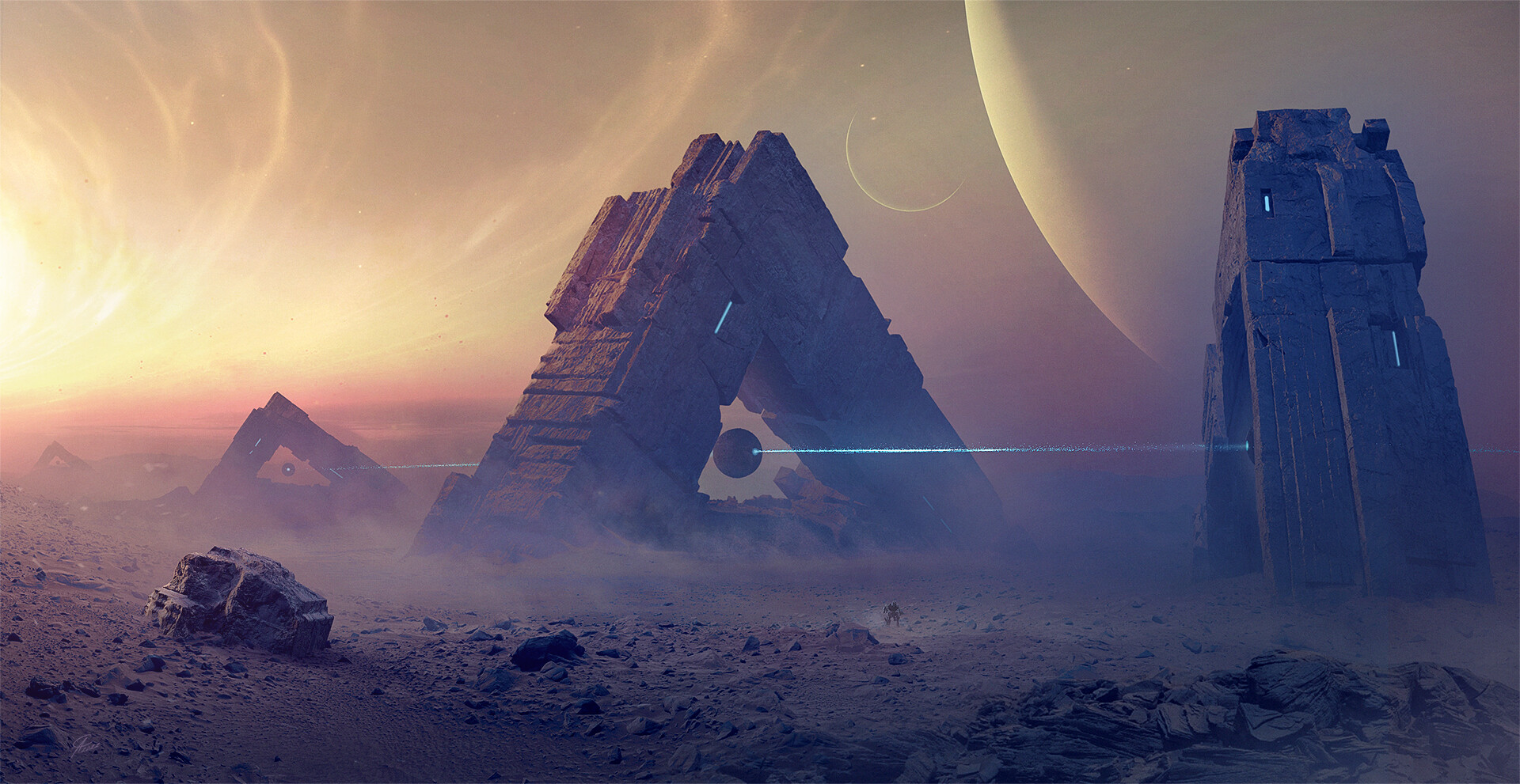 Alien desert by Sergey Avtushenko : r/ImaginaryDeserts