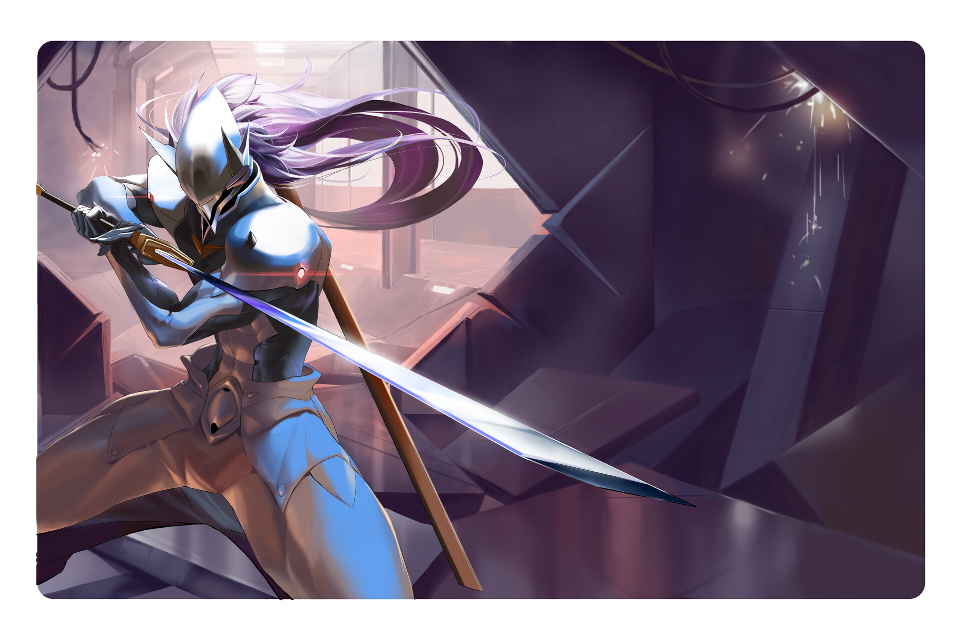 ArtStation - Blazblue - Hakumen Joystick Art