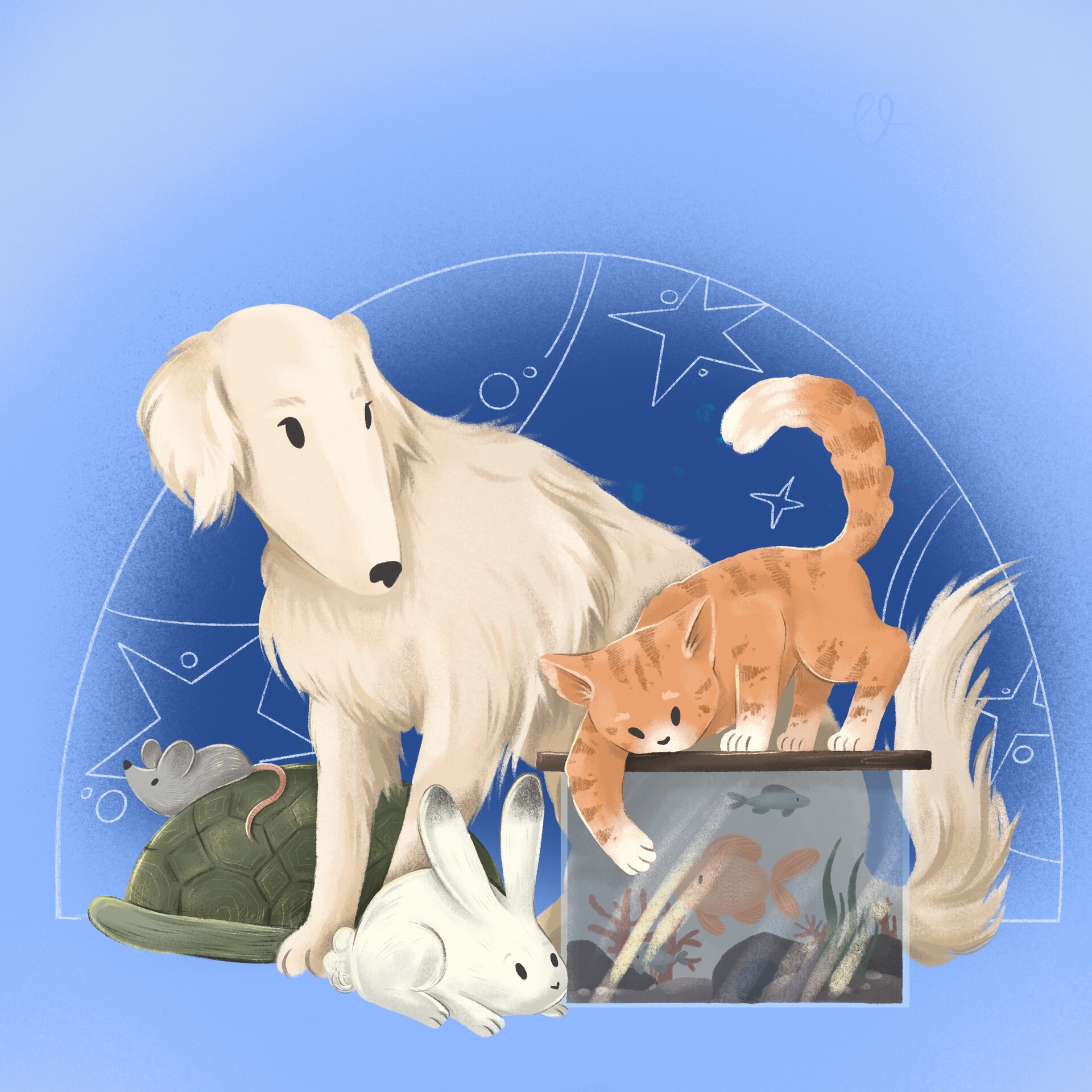 ArtStation - Illustration for a pet store