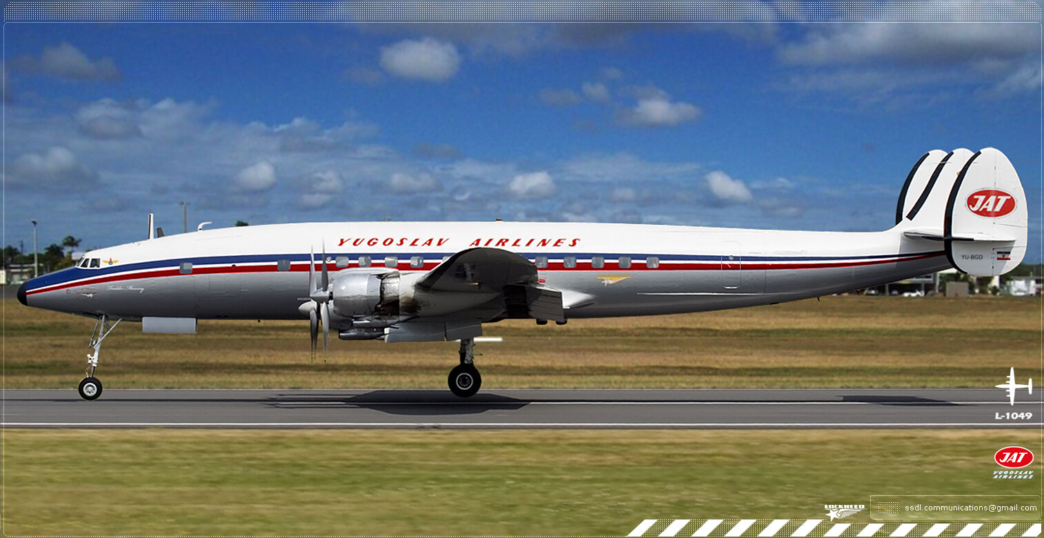 ArtStation - Yugoslav Airlines Jugoslovenski Aerotransport Lockheed L ...