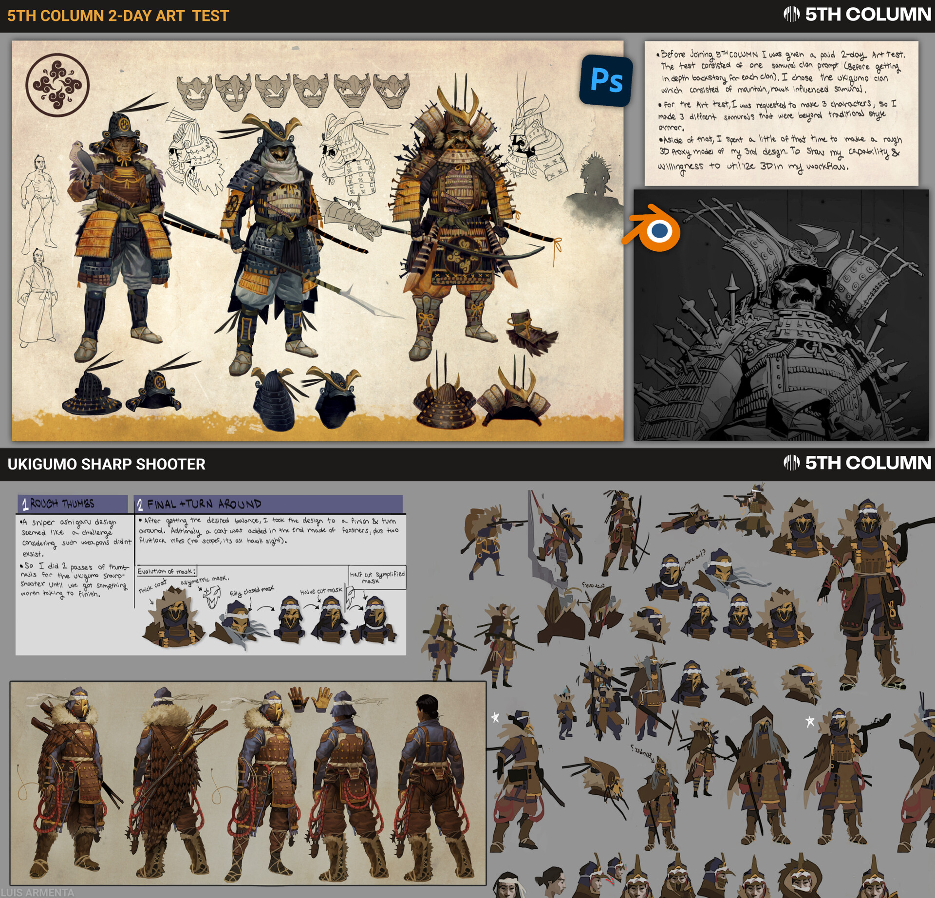 Luis Armenta - Character concept art portfolio