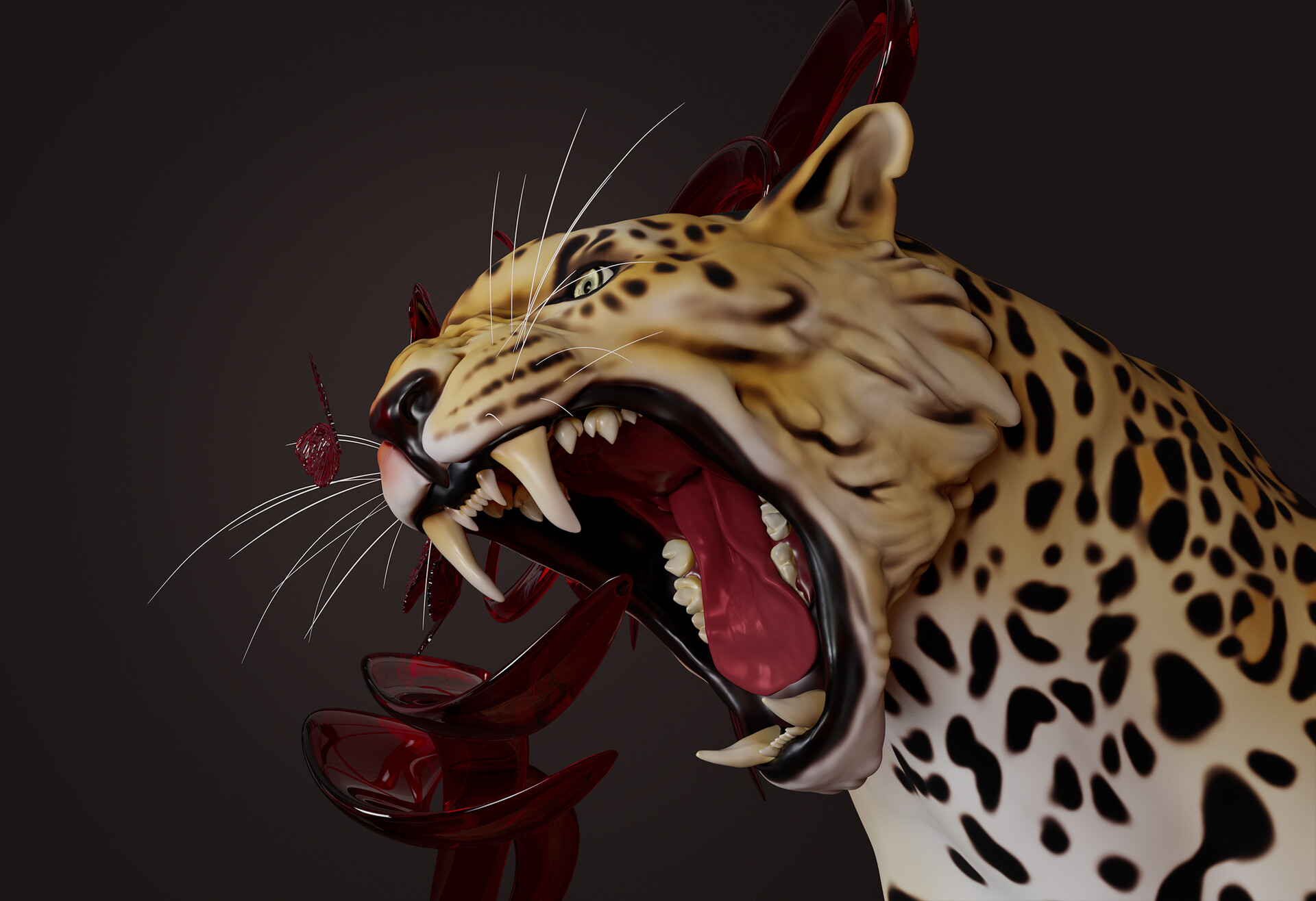 ArtStation - tiger and leopard