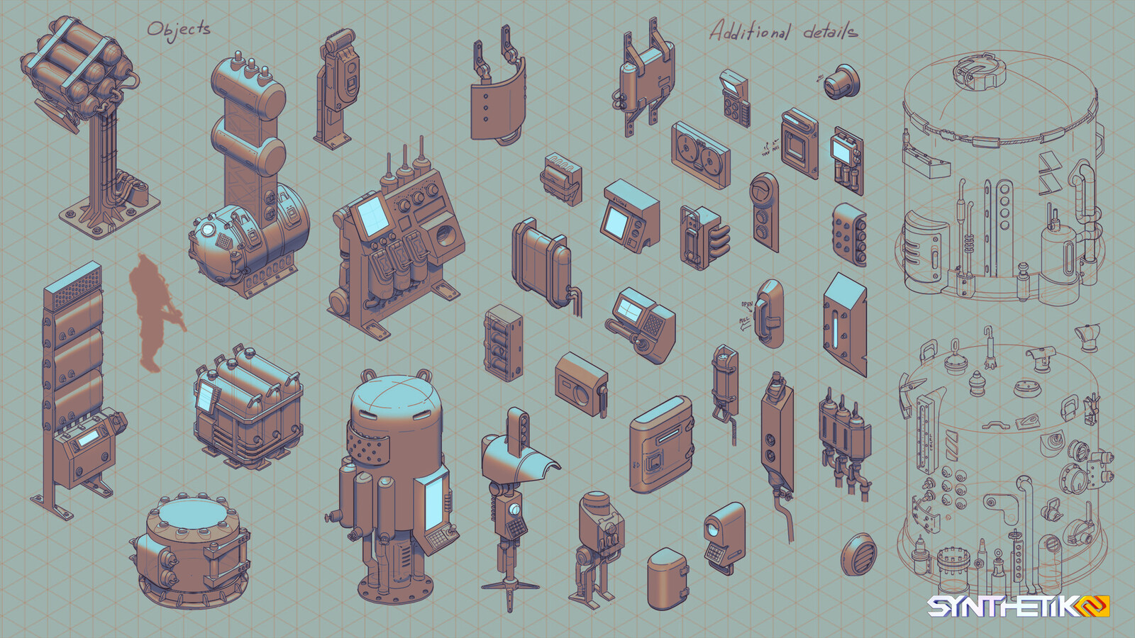 Dmitry Smirnov - Synthetik 2. Oil level sketches