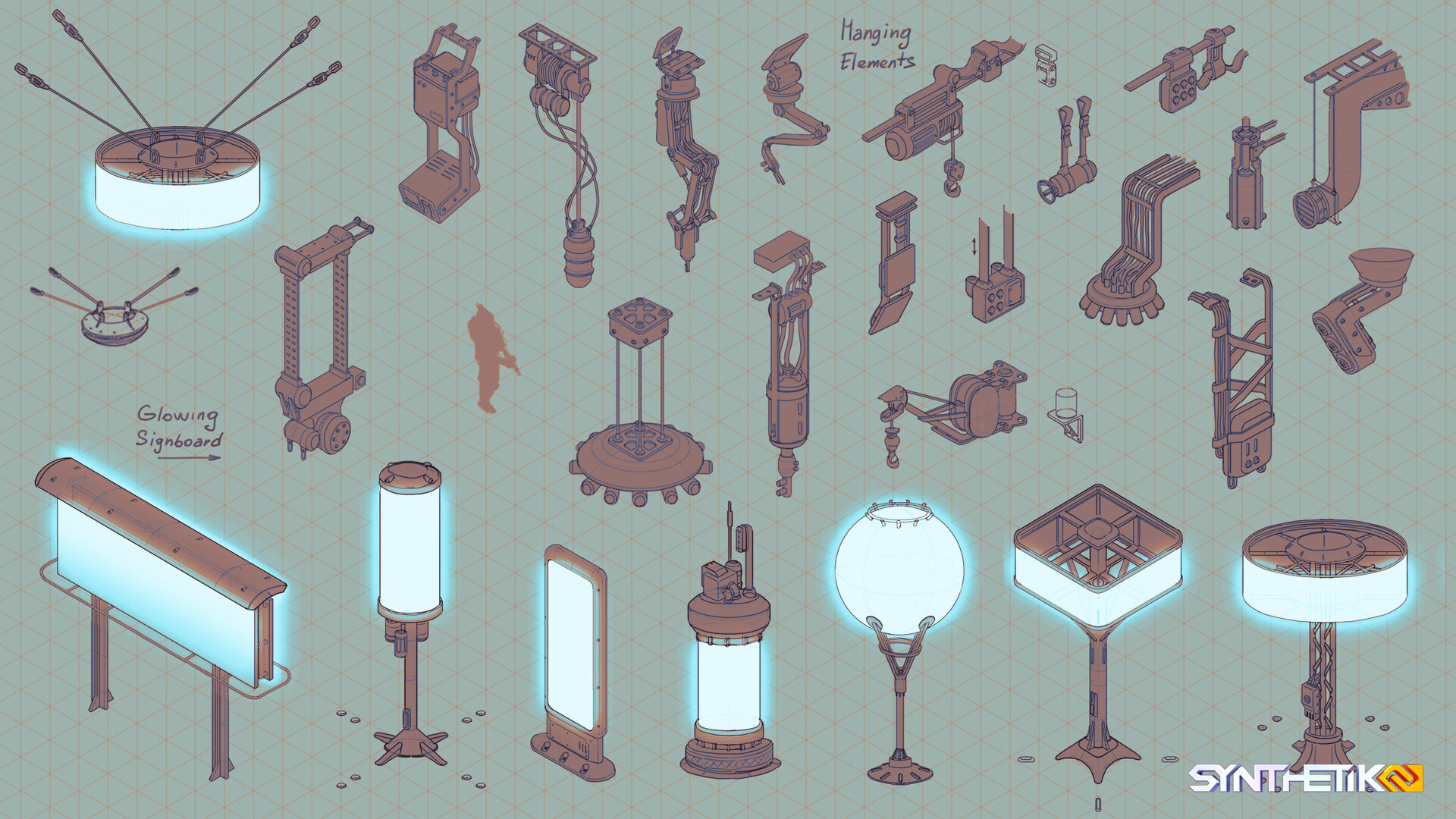 Dmitry Smirnov - Synthetik 2. Oil level sketches