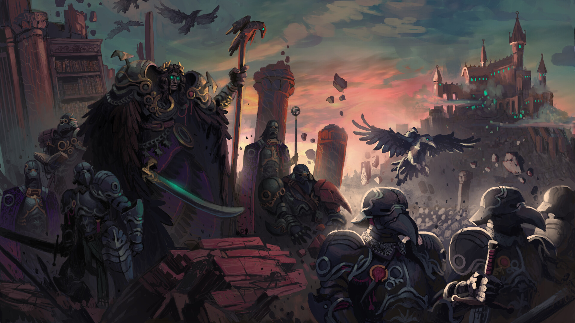 ArtStation - The Black Army of the Crow Kingdome - Illustration