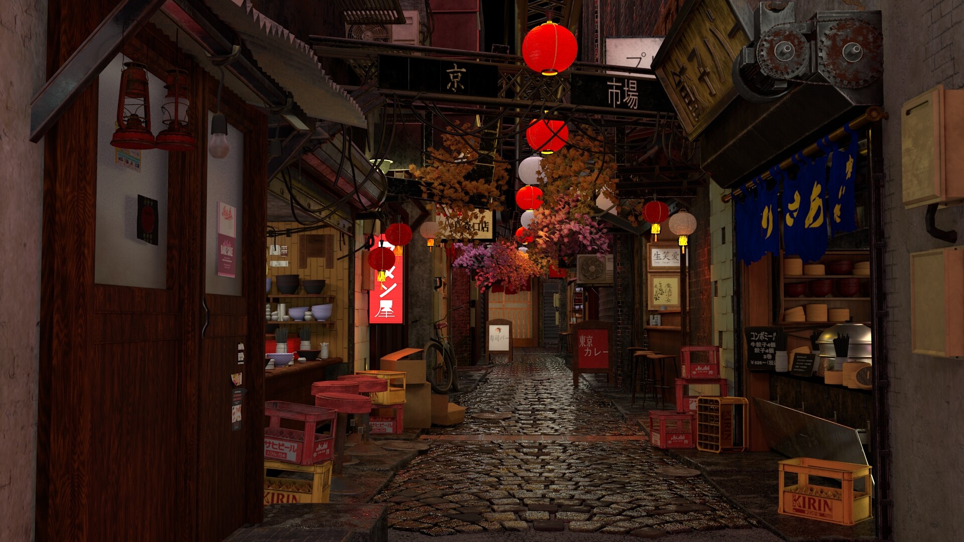 ArtStation - Japanese Alleyway