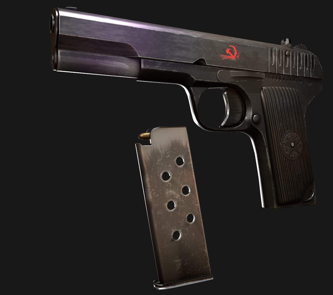 ArtStation - TT Pistol Game-Ready Model