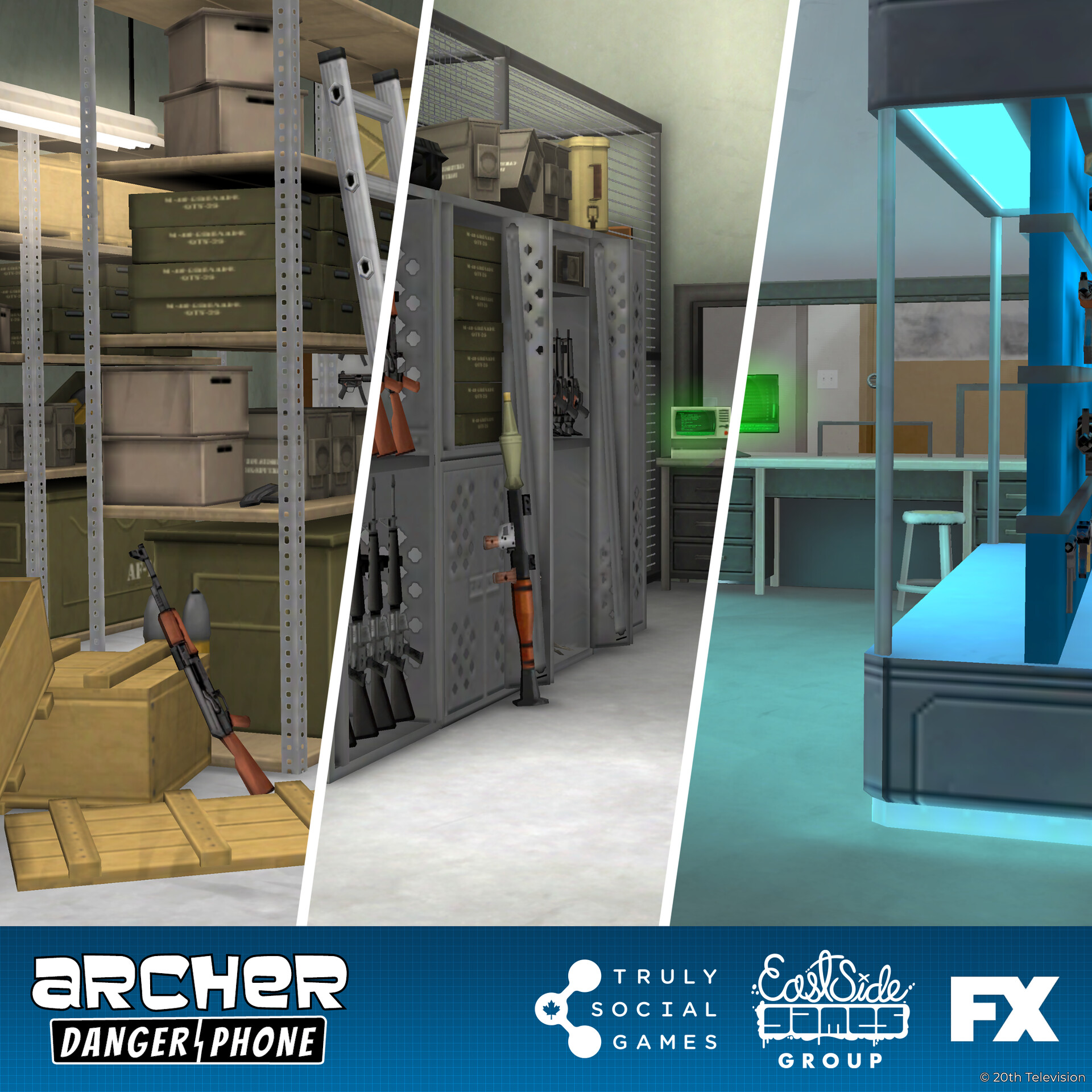 ArtStation - Archer: Danger Phone - Main Game Generators - Armory