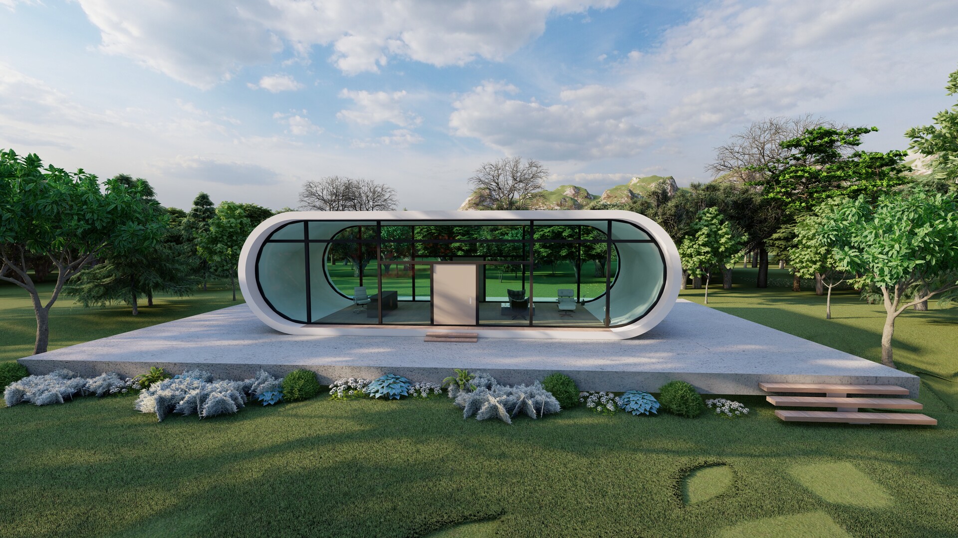 ArtStation - Elliptical office