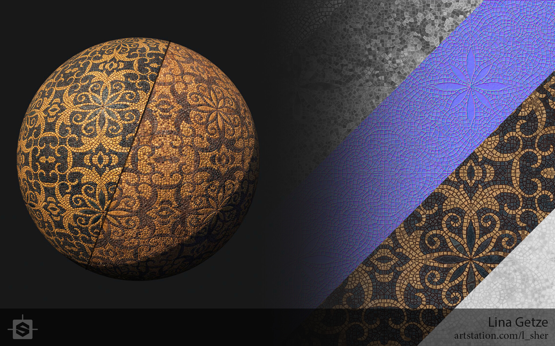 ArtStation - Mosaic & tile floor material