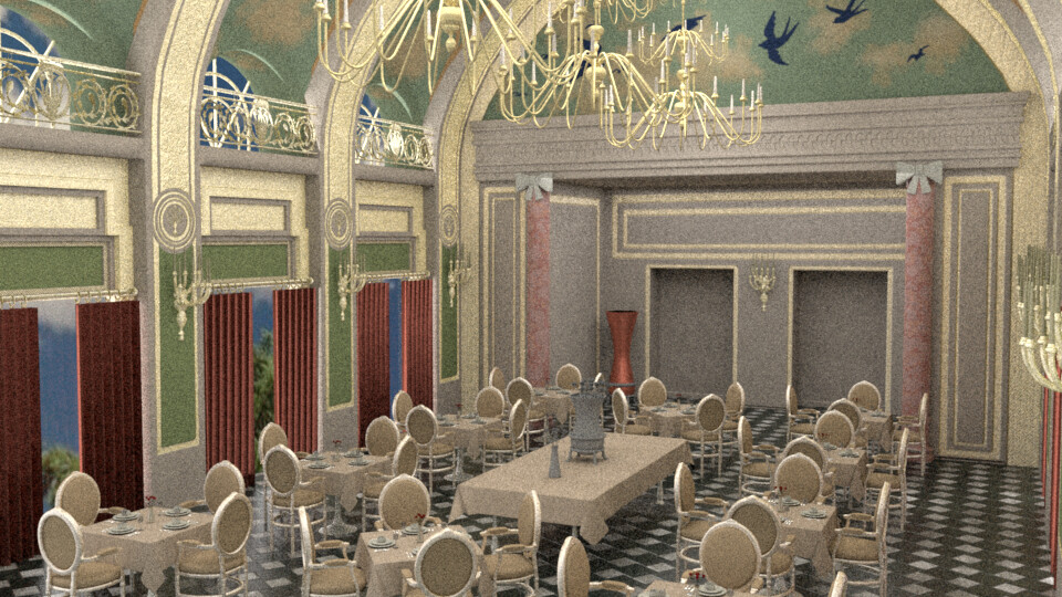 Nancy Perrin - Adolphus High Tea Room WIP