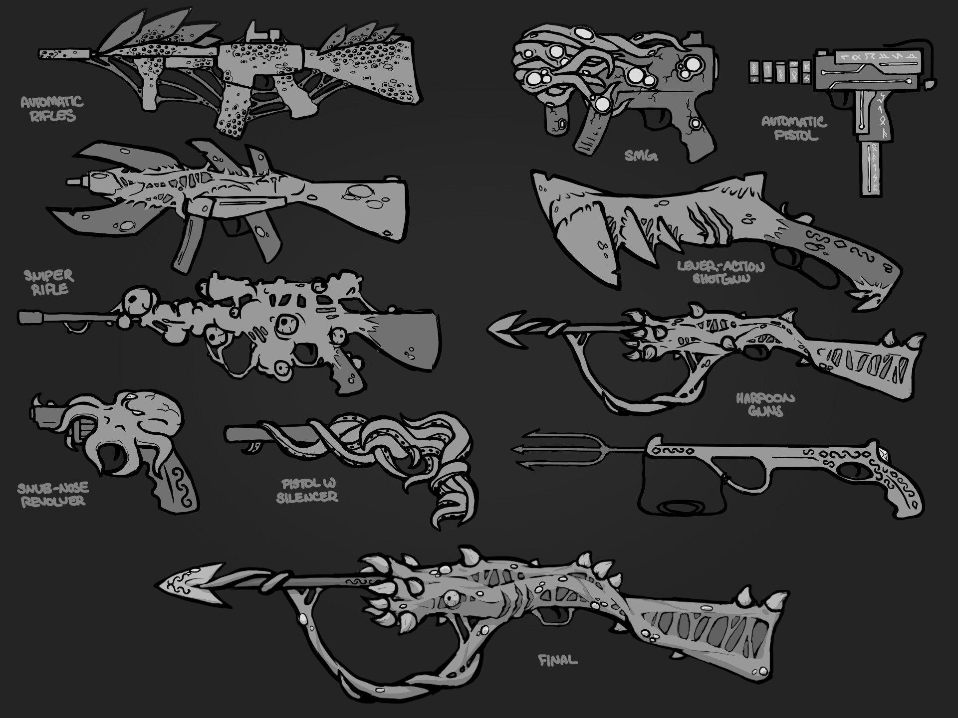 ArtStation - Lovecraftian Guns