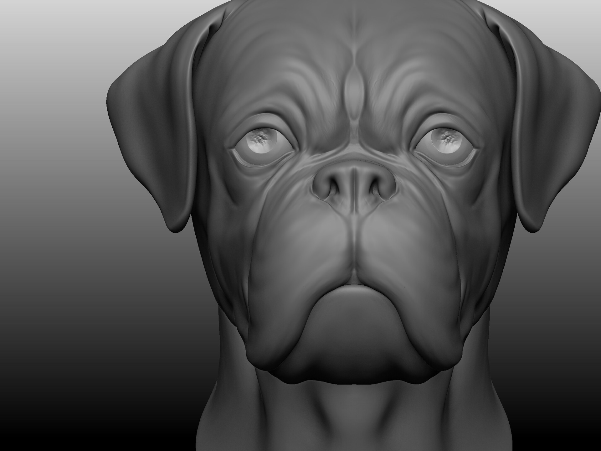 ArtStation - Dog Sculpt for Printing