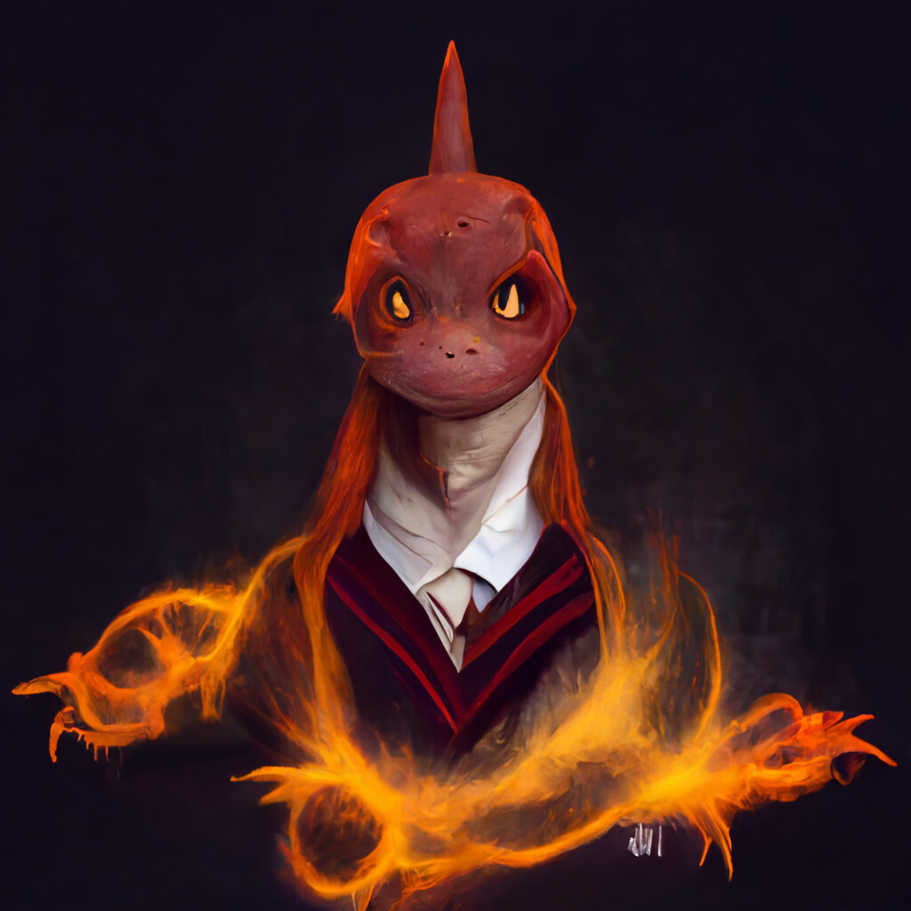 ArtStation - Charmeleon #005 PotterxPokemon