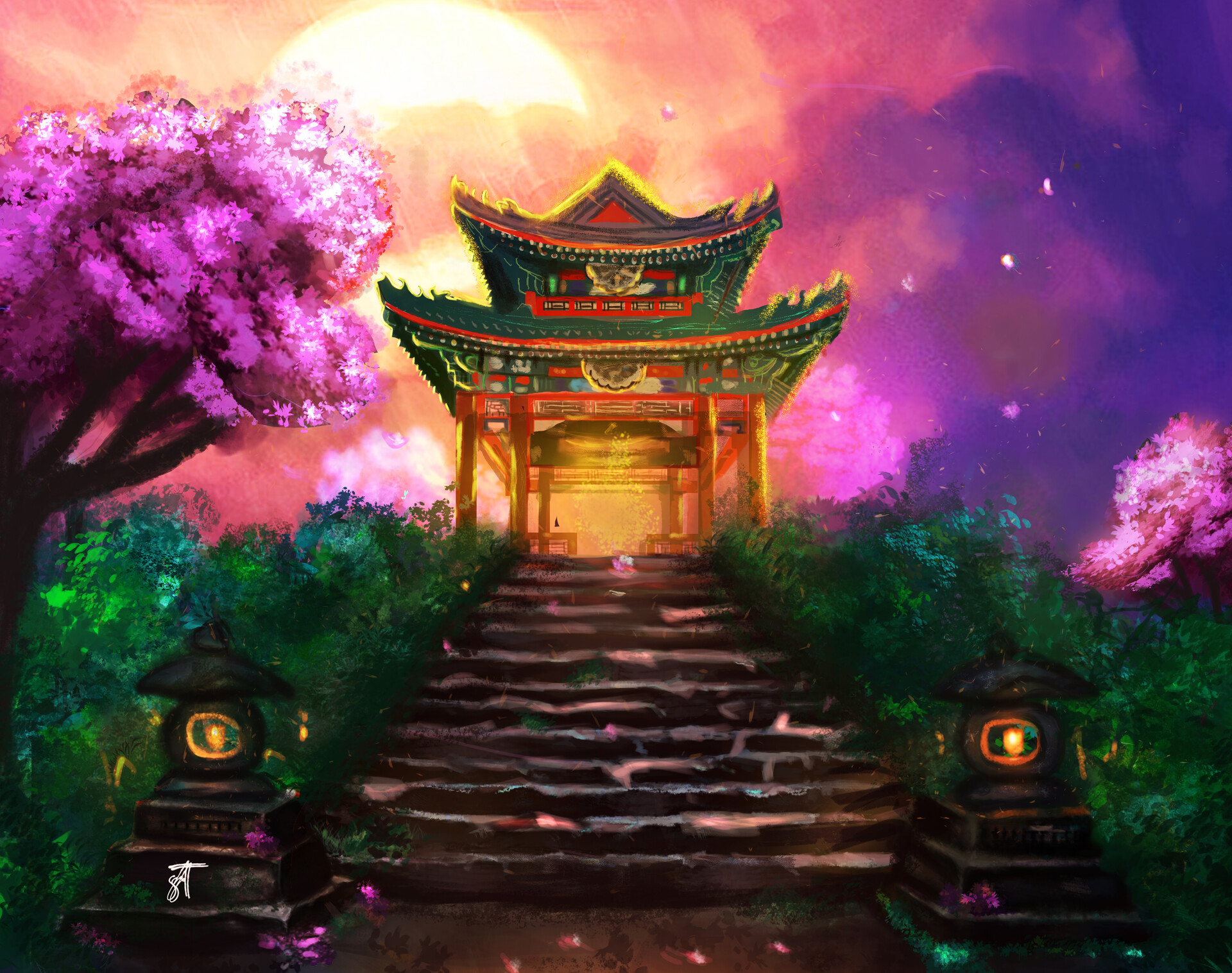 ArtStation - japanese temple