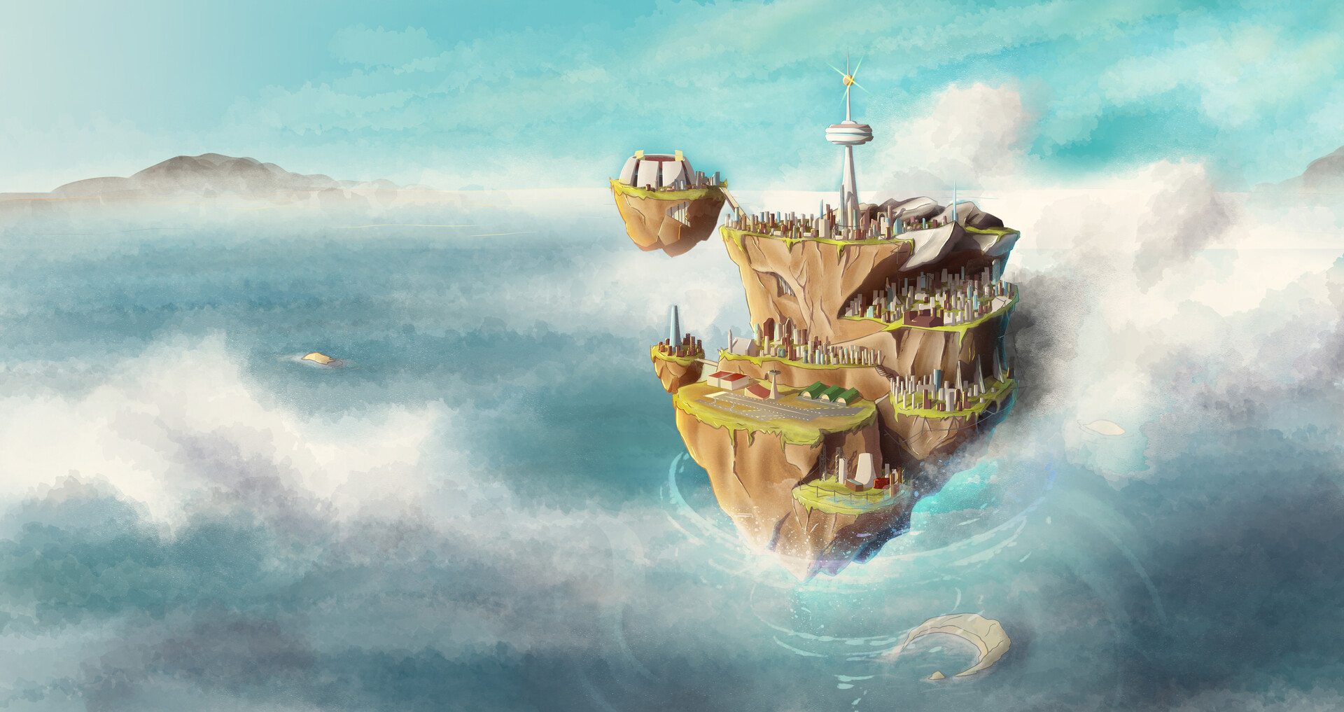 ArtStation - Floating Island