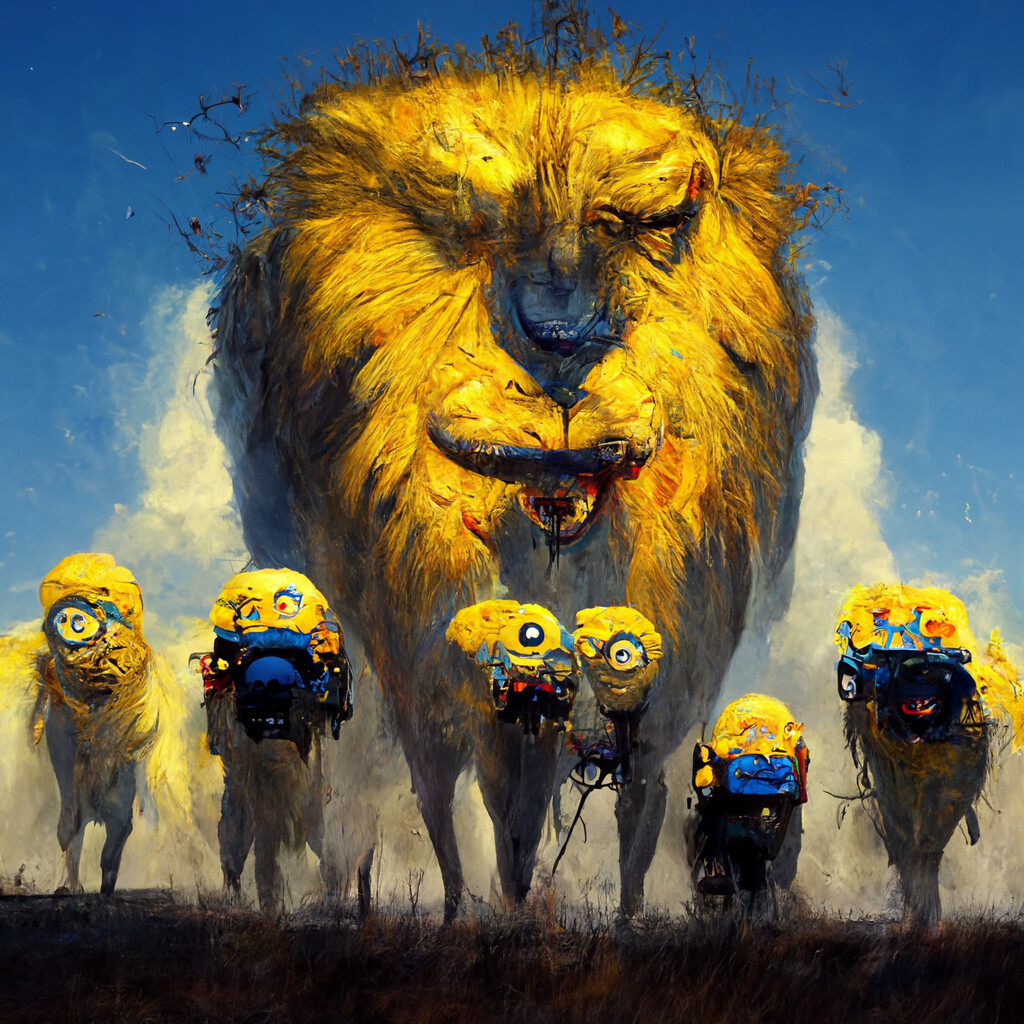 ArtStation - Minions serve Simba