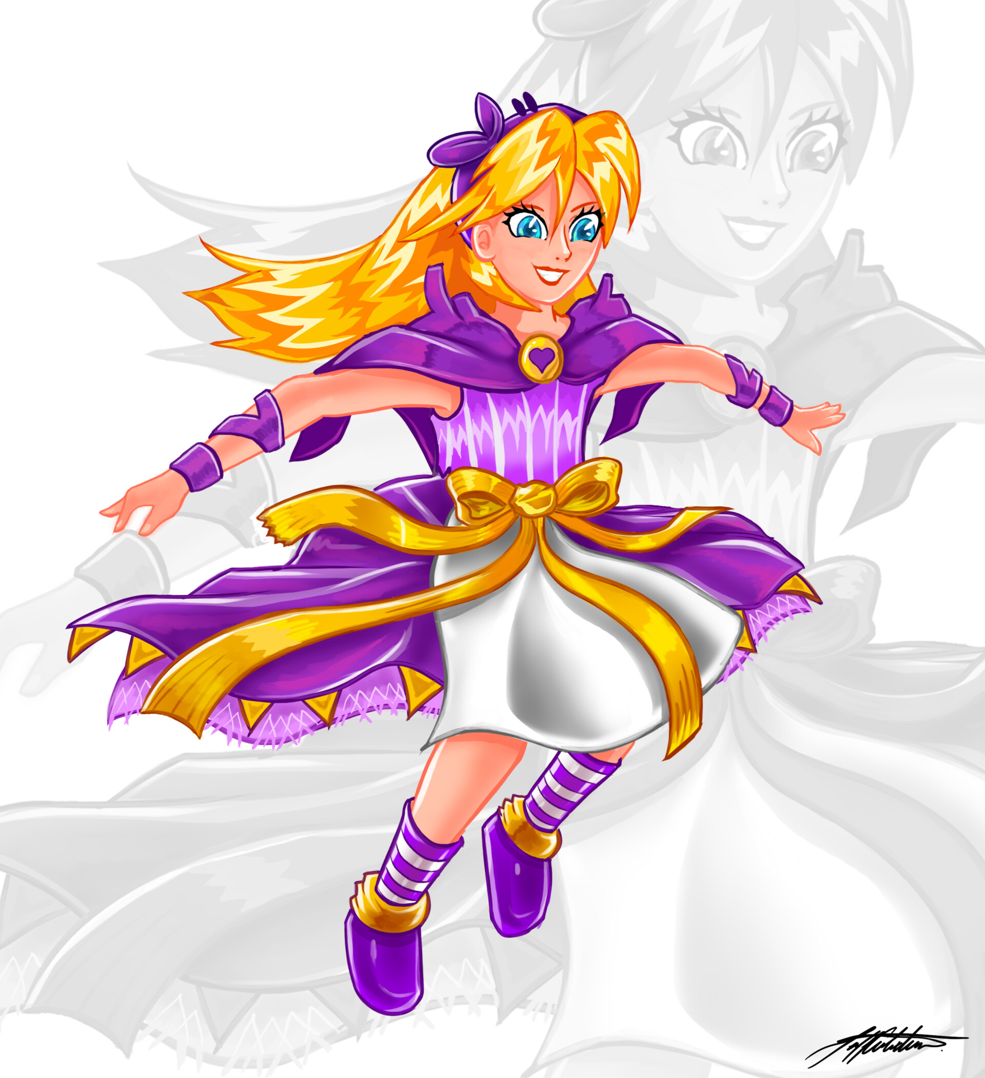 ArtStation - Energetic girl