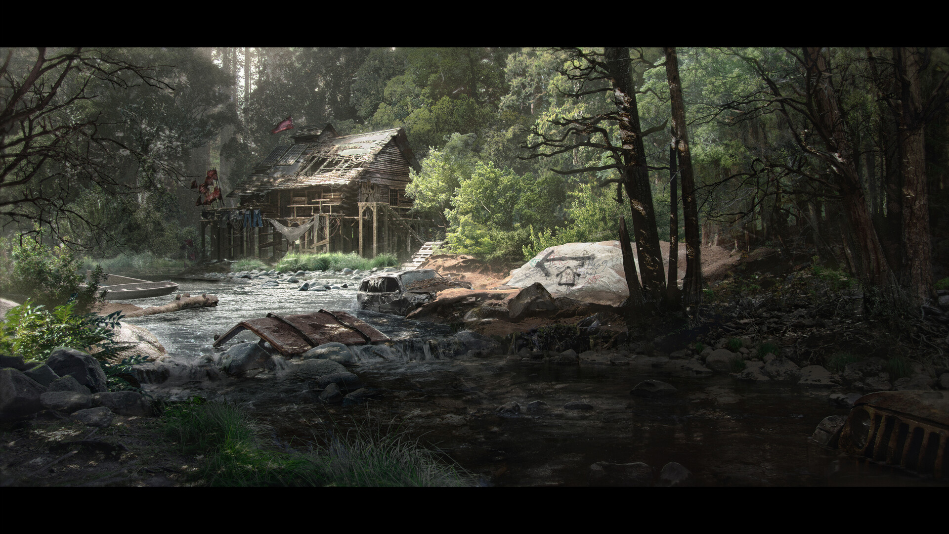 ArtStation - Forest Safehouse