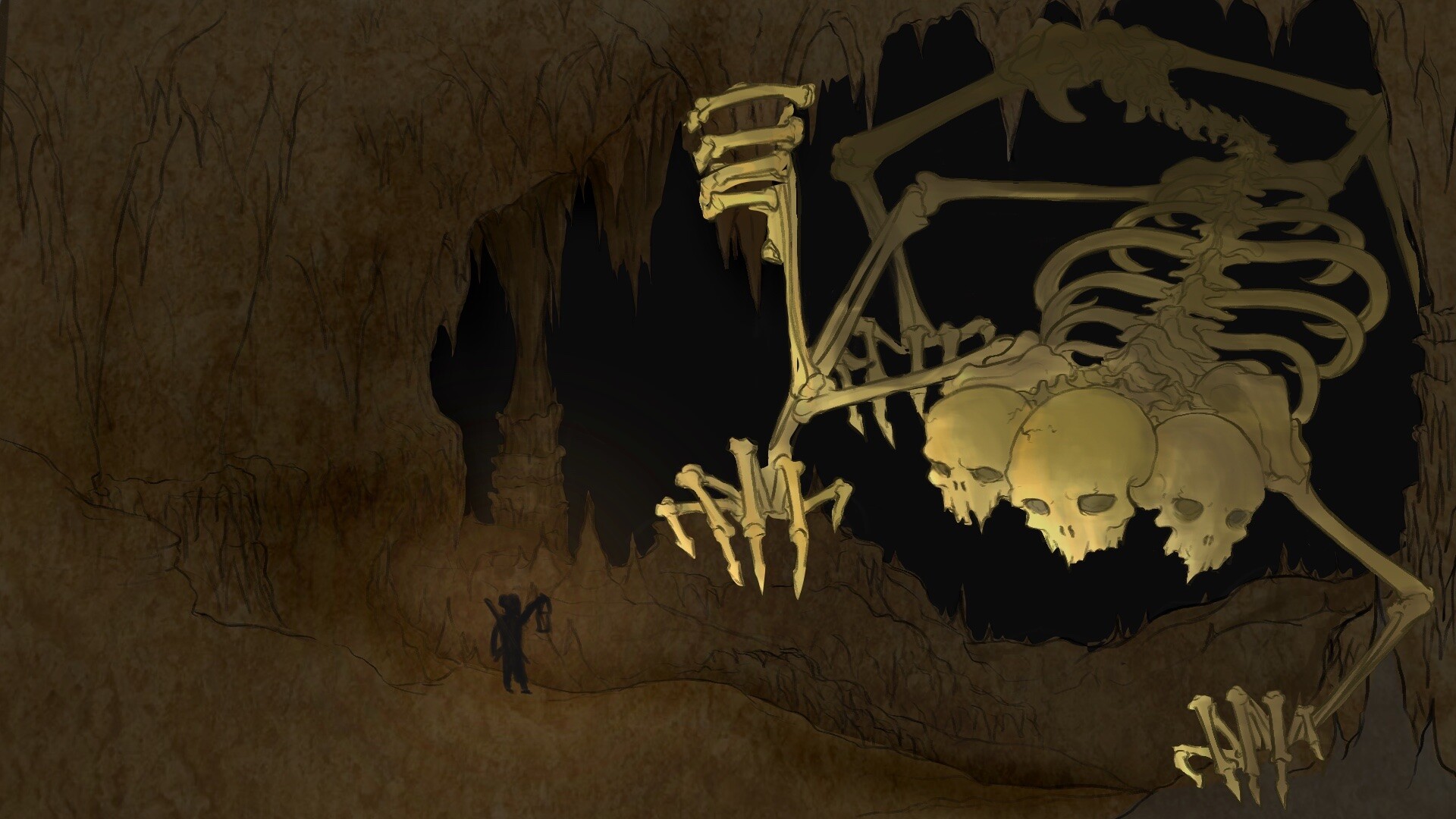 ArtStation - Gashadokoru - The Starving Skeleton