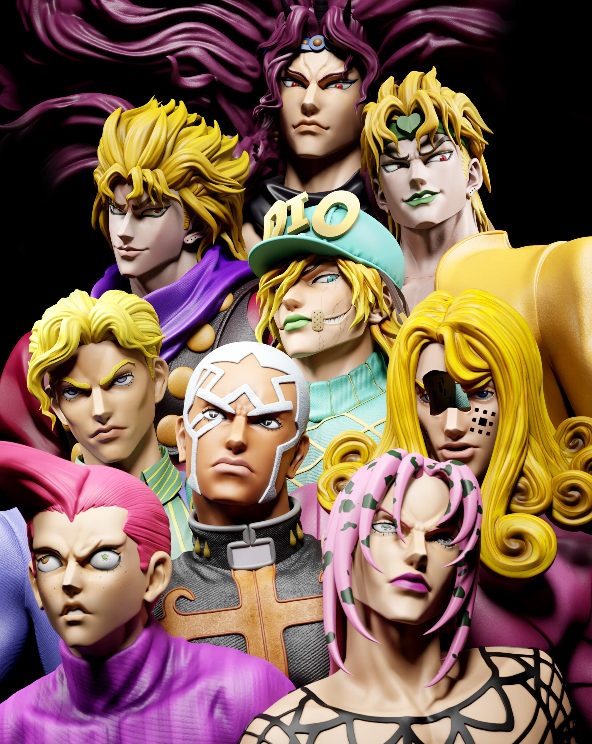 Fabio Rossi - JoJo Bizzarre Adventure - Villain Bust Fanart