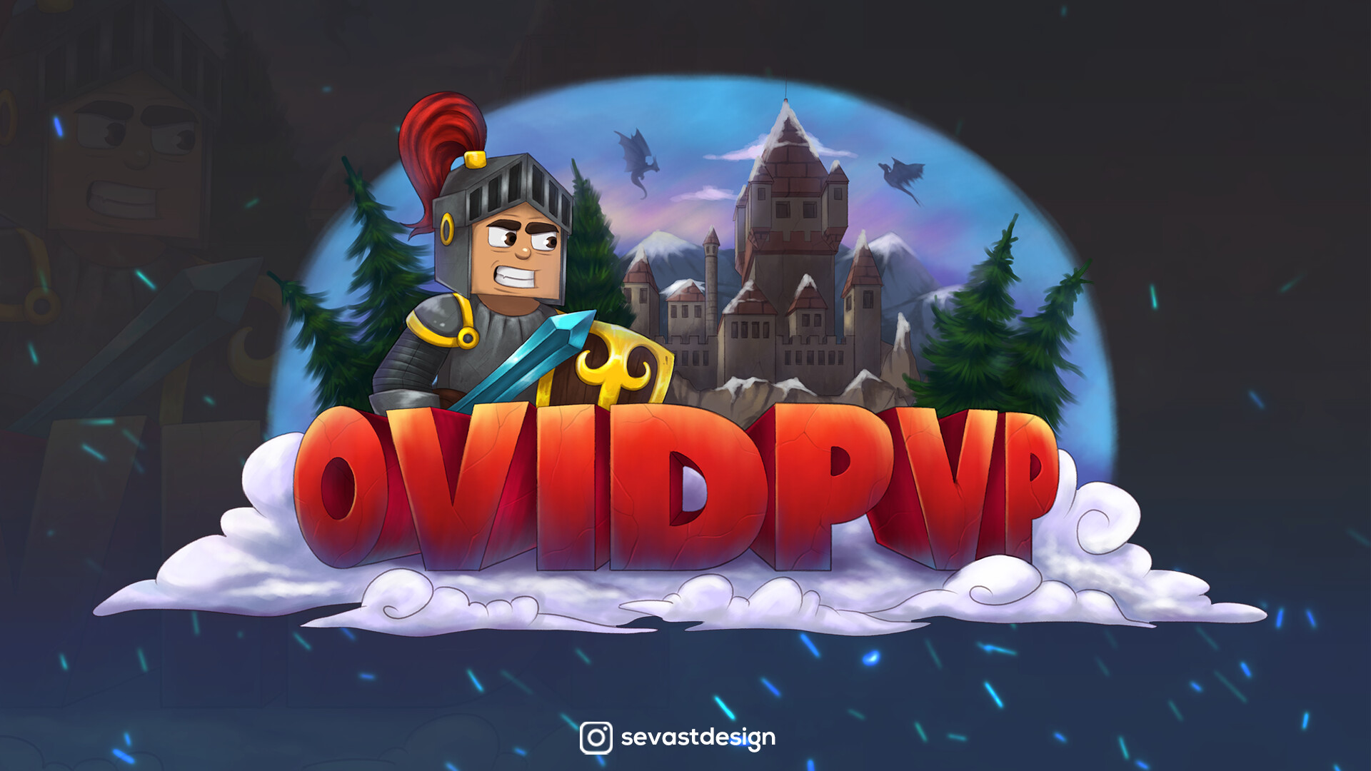 ArtStation - Minecraft Server Logo - OvidPVP