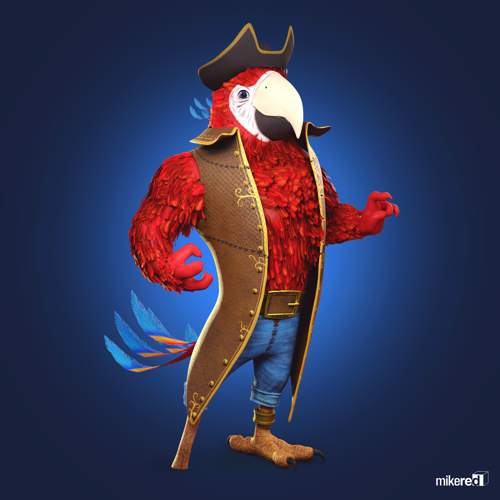 Mike Red - Character design to gameboard project