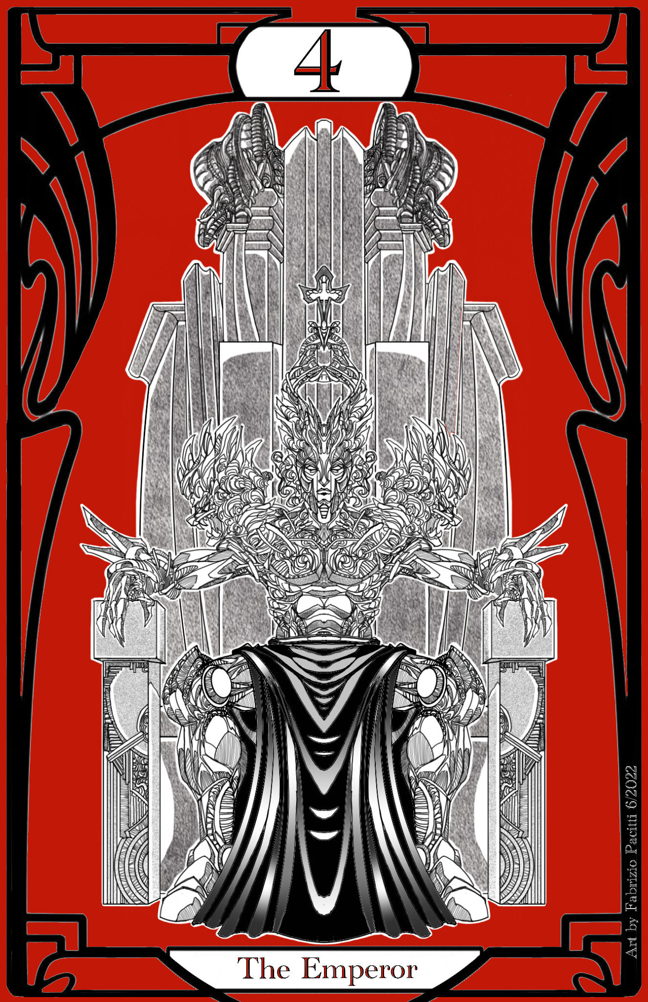 ArtStation - Tarot Card-4-the Emperor