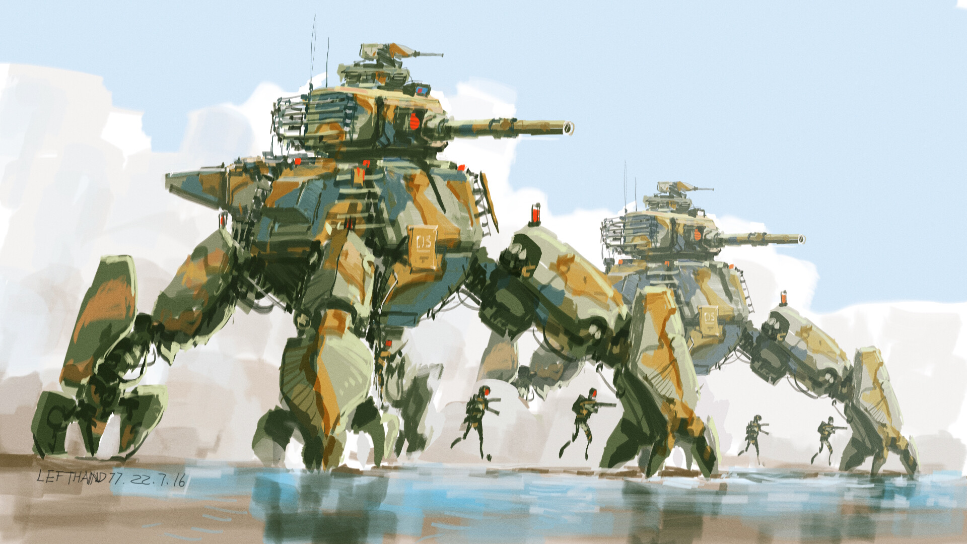 ArtStation - sketch 7.16 mech