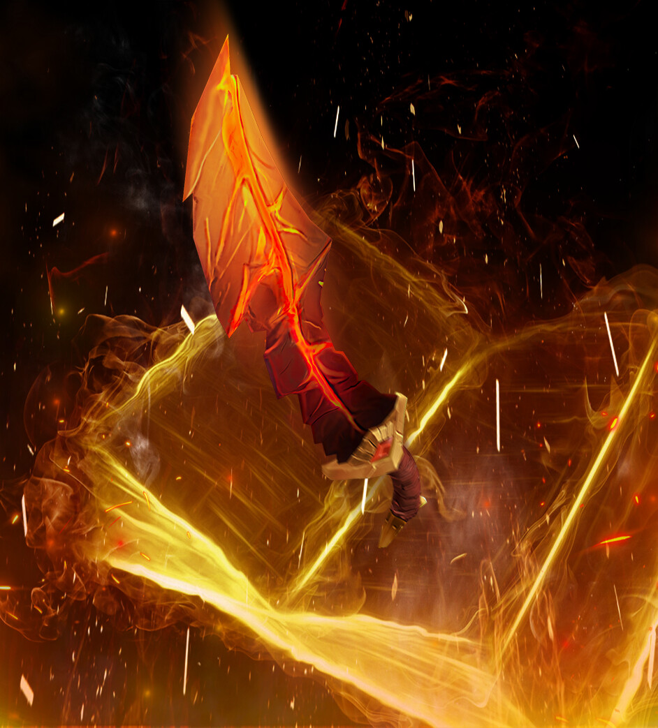 ArtStation - 3D Fire Sword - Dota 2