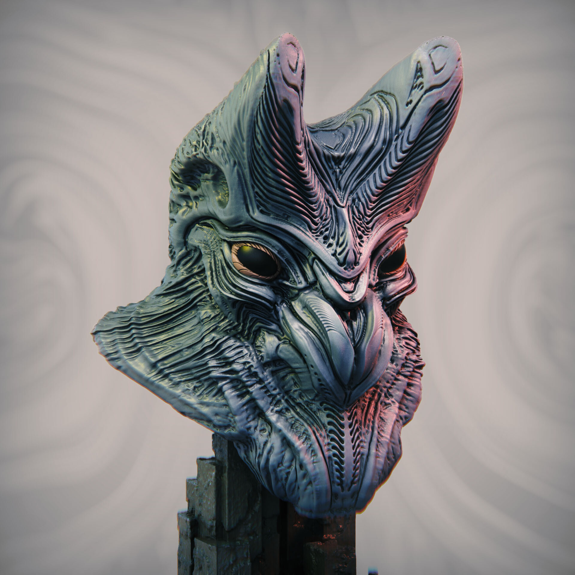 ArtStation - Baltan Seijin Redux Bust