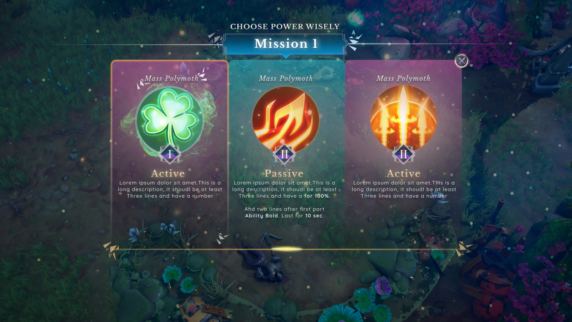 ArtStation - Abilities Upgrade UI