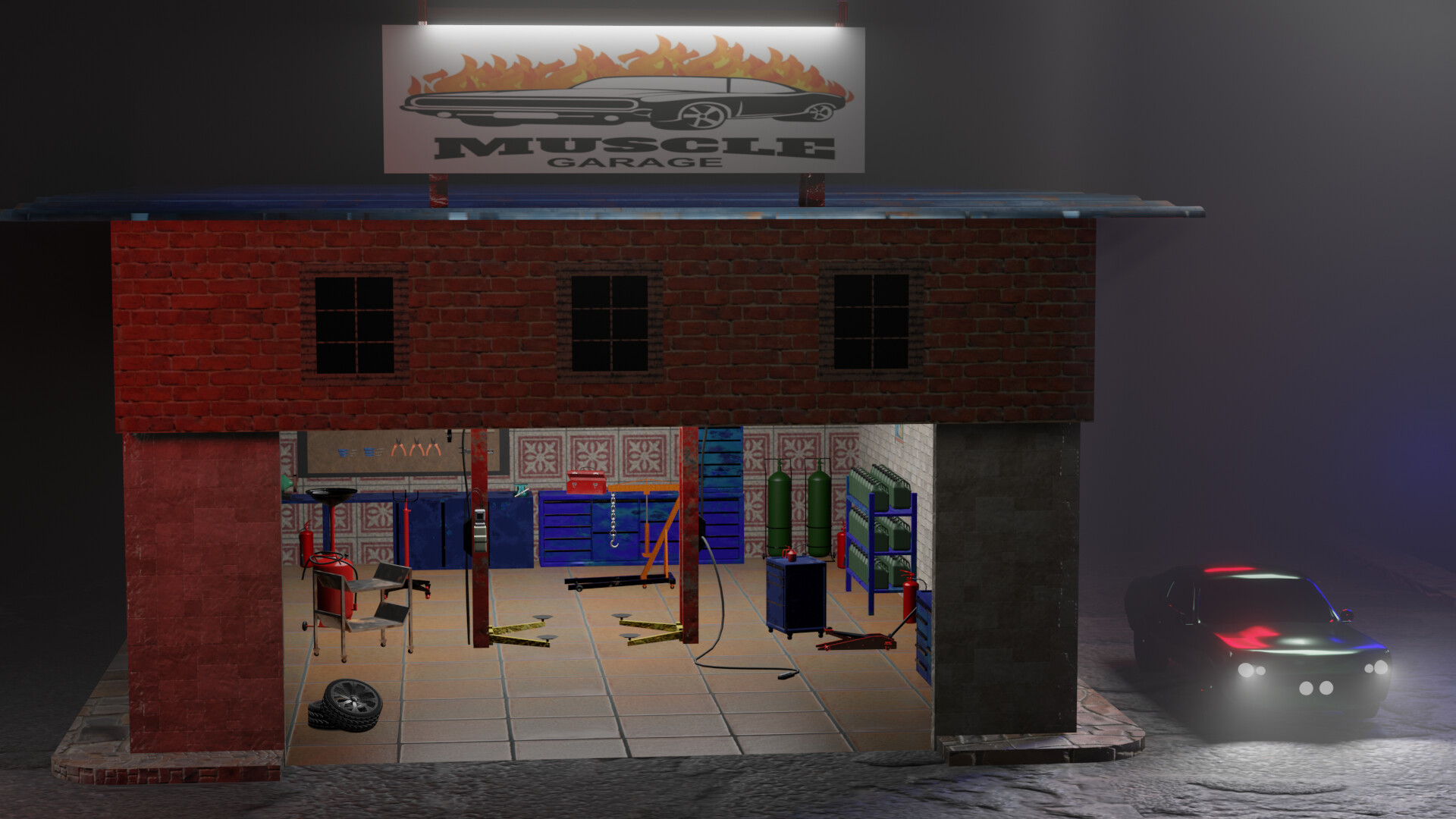 ArtStation - Car Repair Garage
