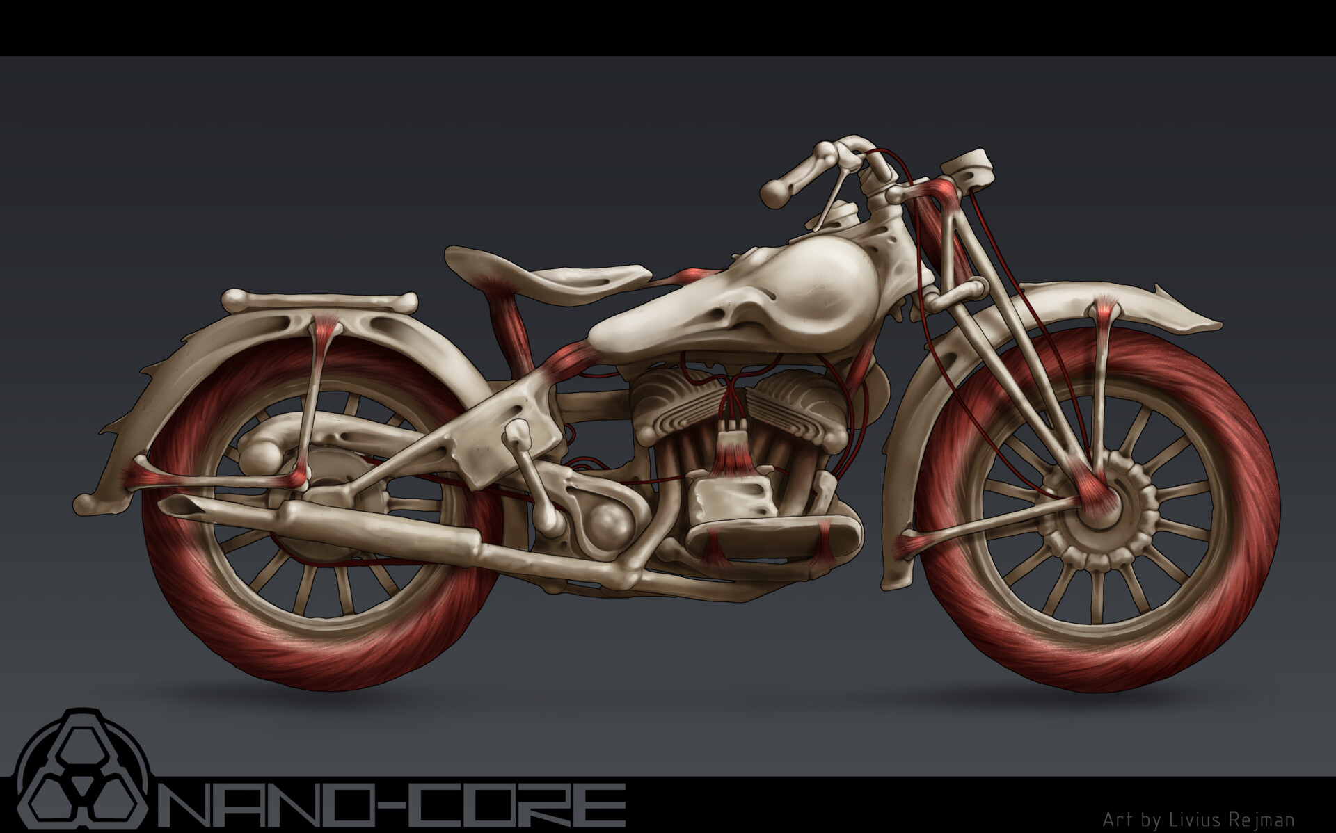ArtStation - 1941 Military Model Indian Bone Motorcycle