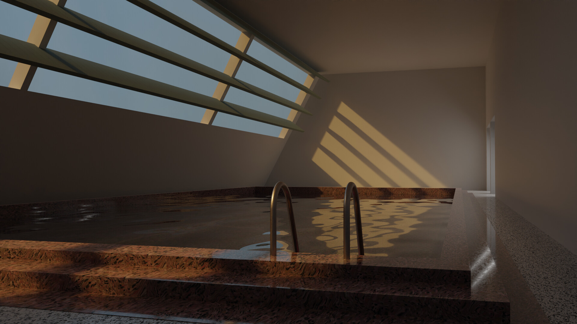 ArtStation - Liminal Pool Space - Blender